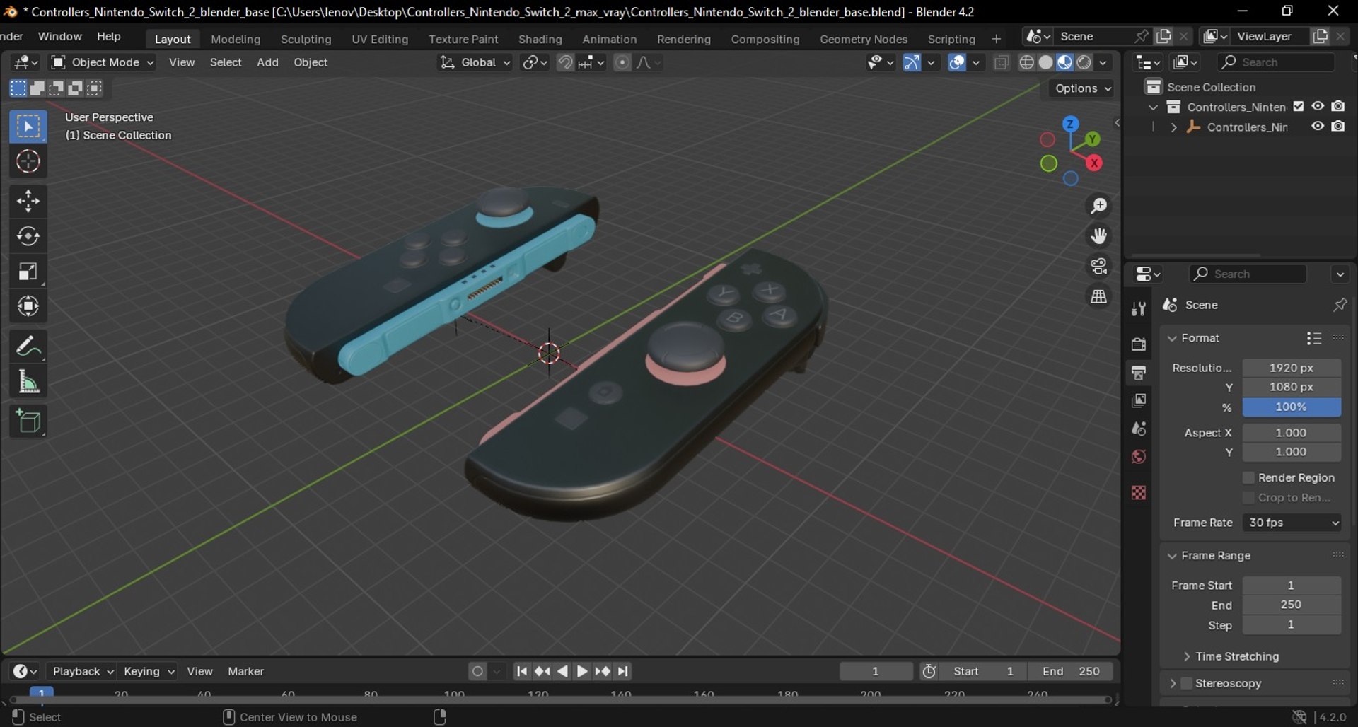 3D Controllers Nintendo Switch 2 - TurboSquid 2397040