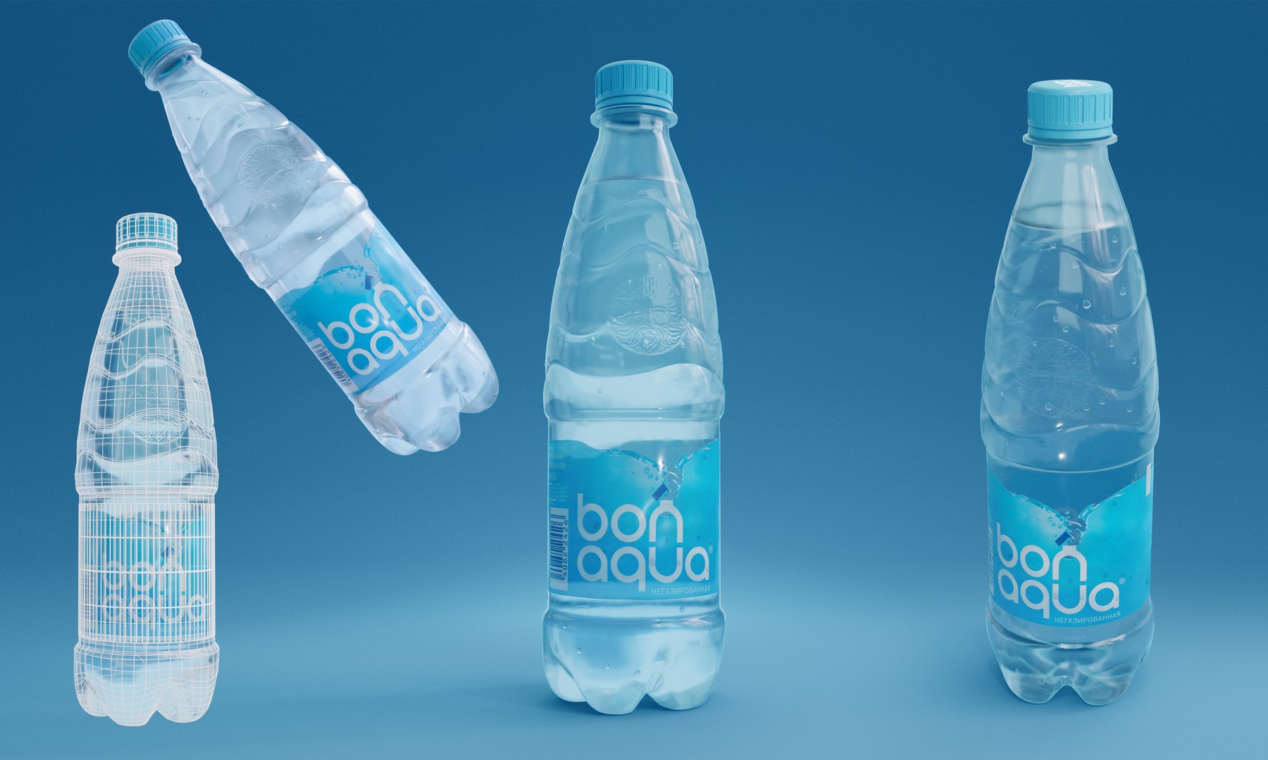 BonAqua water bottle 3d model for Blender 3D model - TurboSquid 2081807