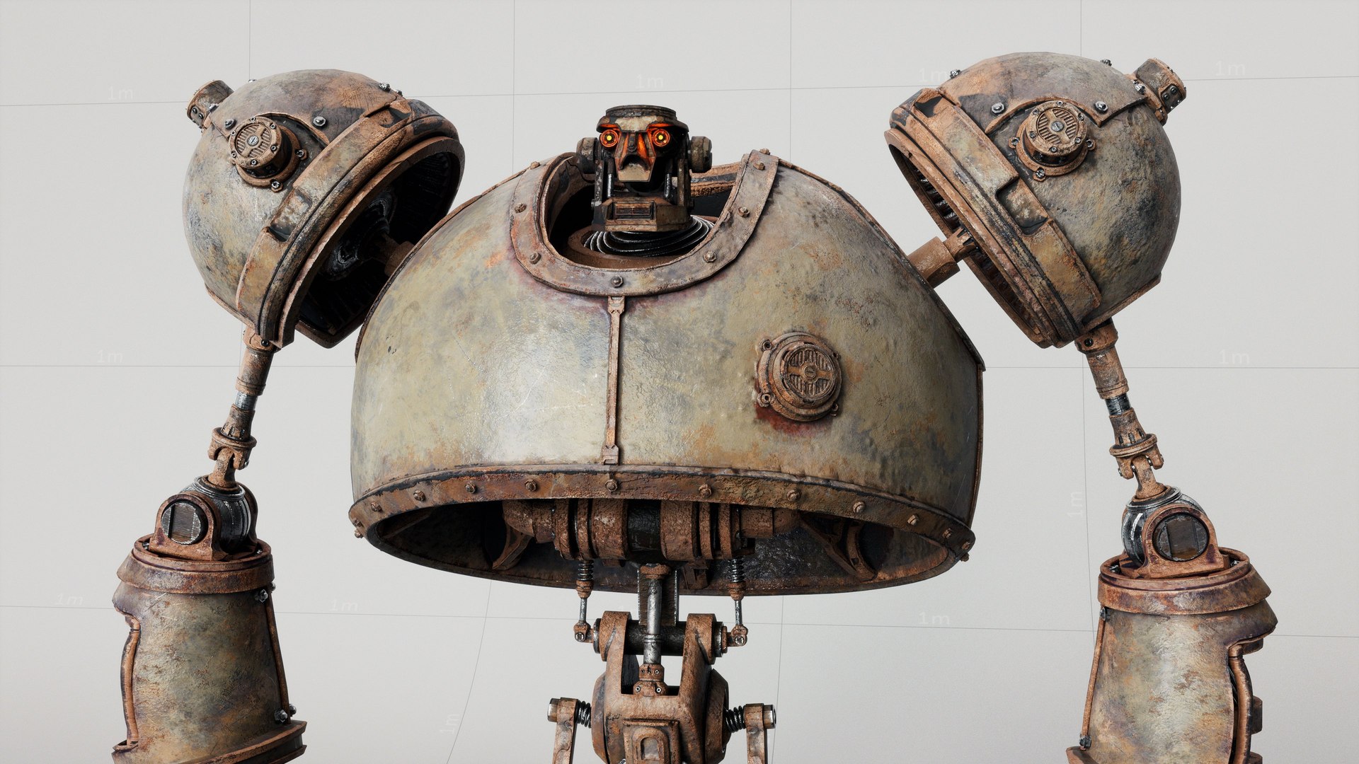 Robot Fighter Model - TurboSquid 2172936