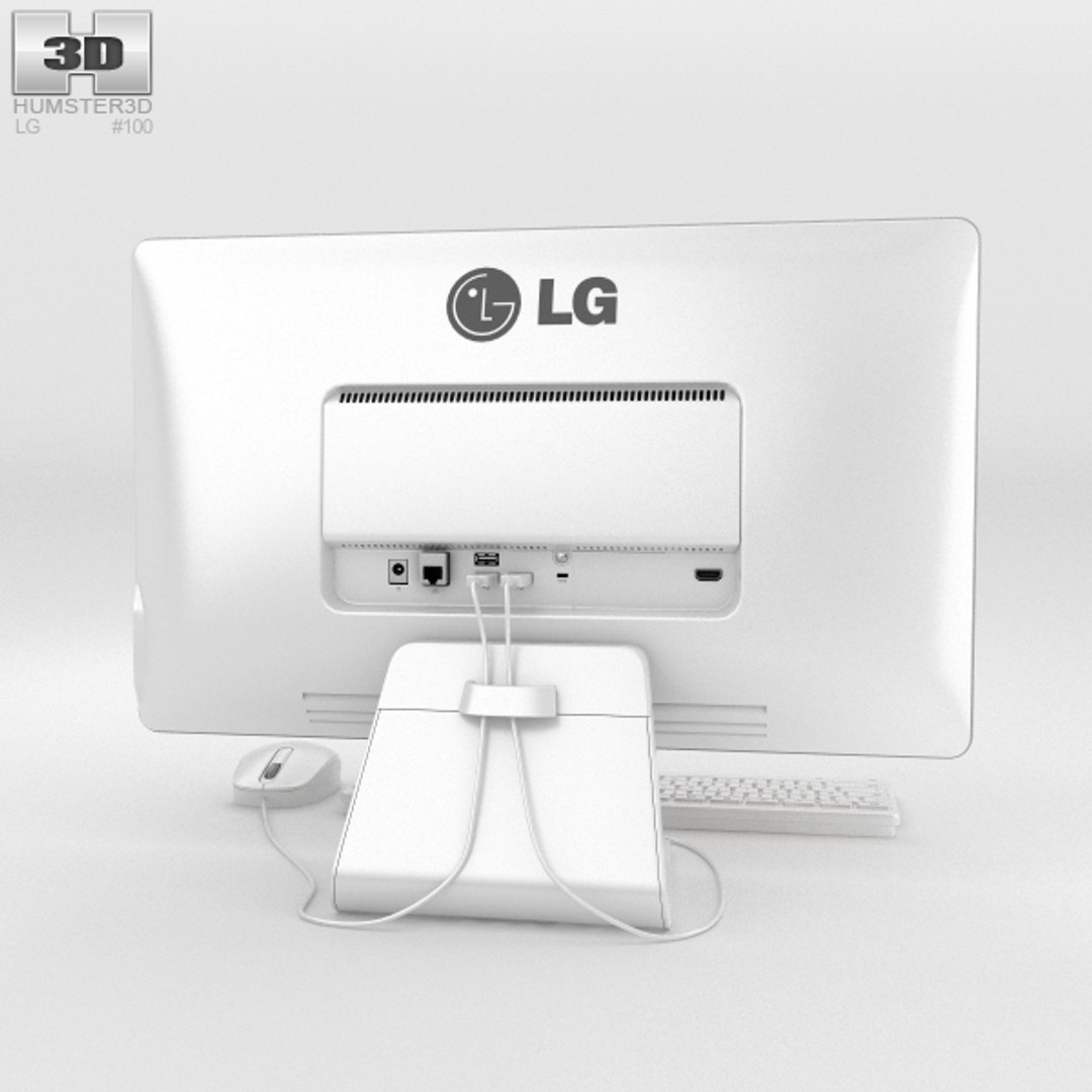 Lg chromebase white 3D - TurboSquid 1246780