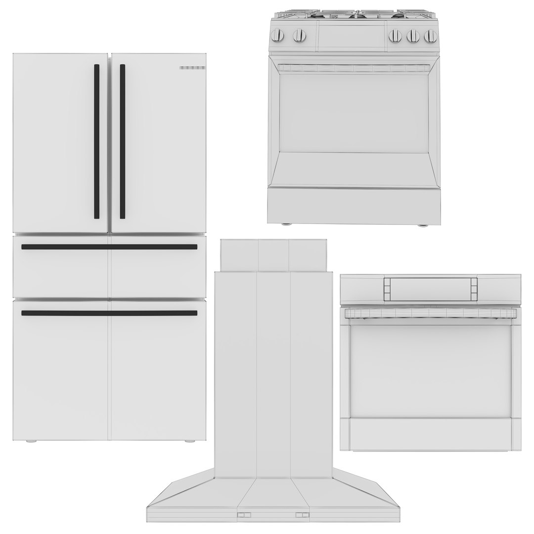 Bosch 800 Series Kitchen Appliances Model - TurboSquid 2017099