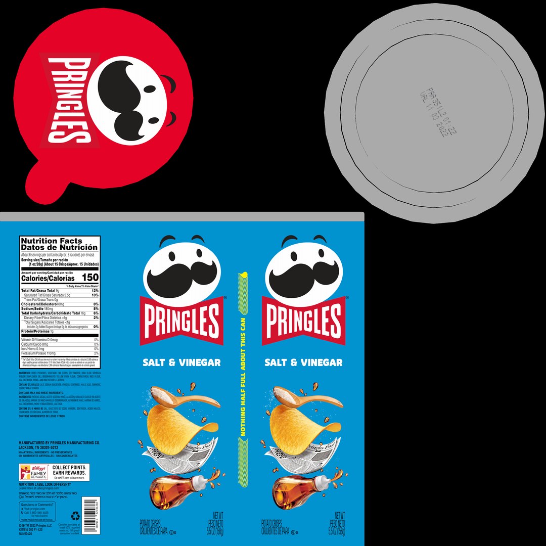 Pringles Salt And Vinegar 3D Model - TurboSquid 1863118