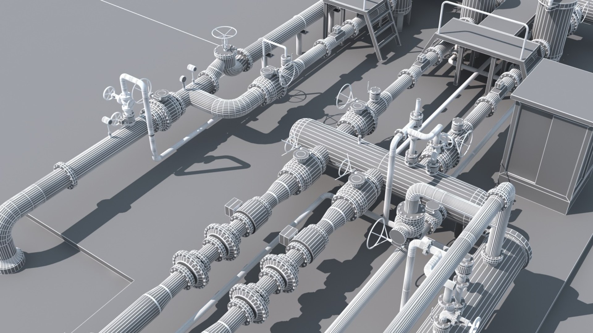 Natural Gas Pipeline Equipment 1 3D - TurboSquid 2210295