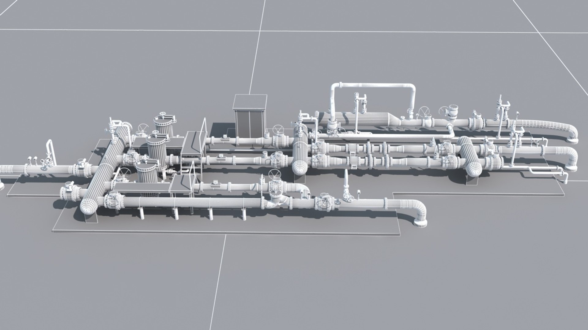Natural Gas Pipeline Equipment 1 3D - TurboSquid 2210295
