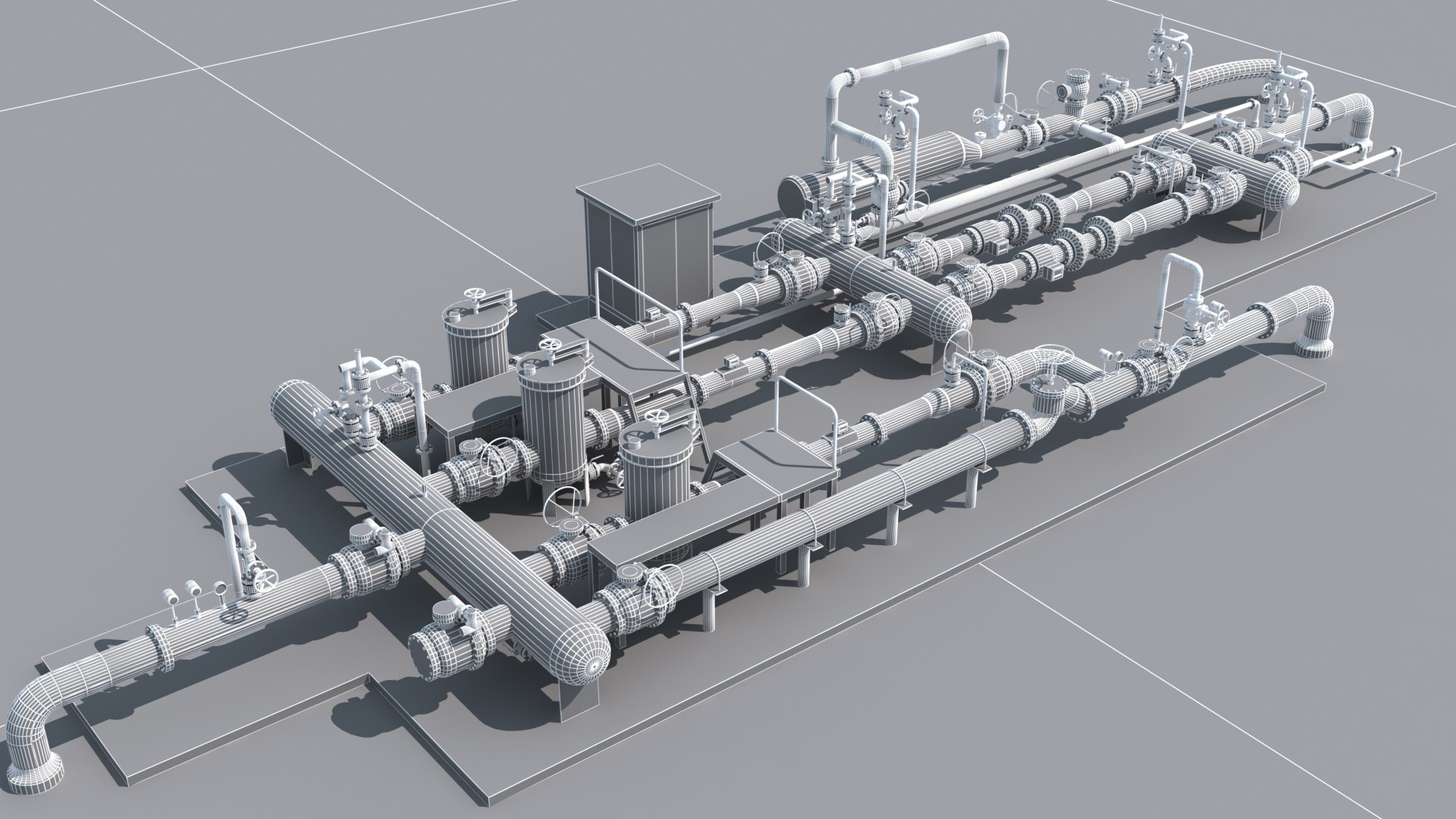 Natural Gas Pipeline Equipment 1 3D - TurboSquid 2210295