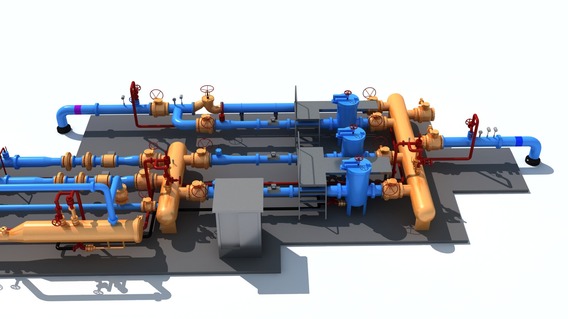 Natural Gas Pipeline Equipment 1 3D - TurboSquid 2210295