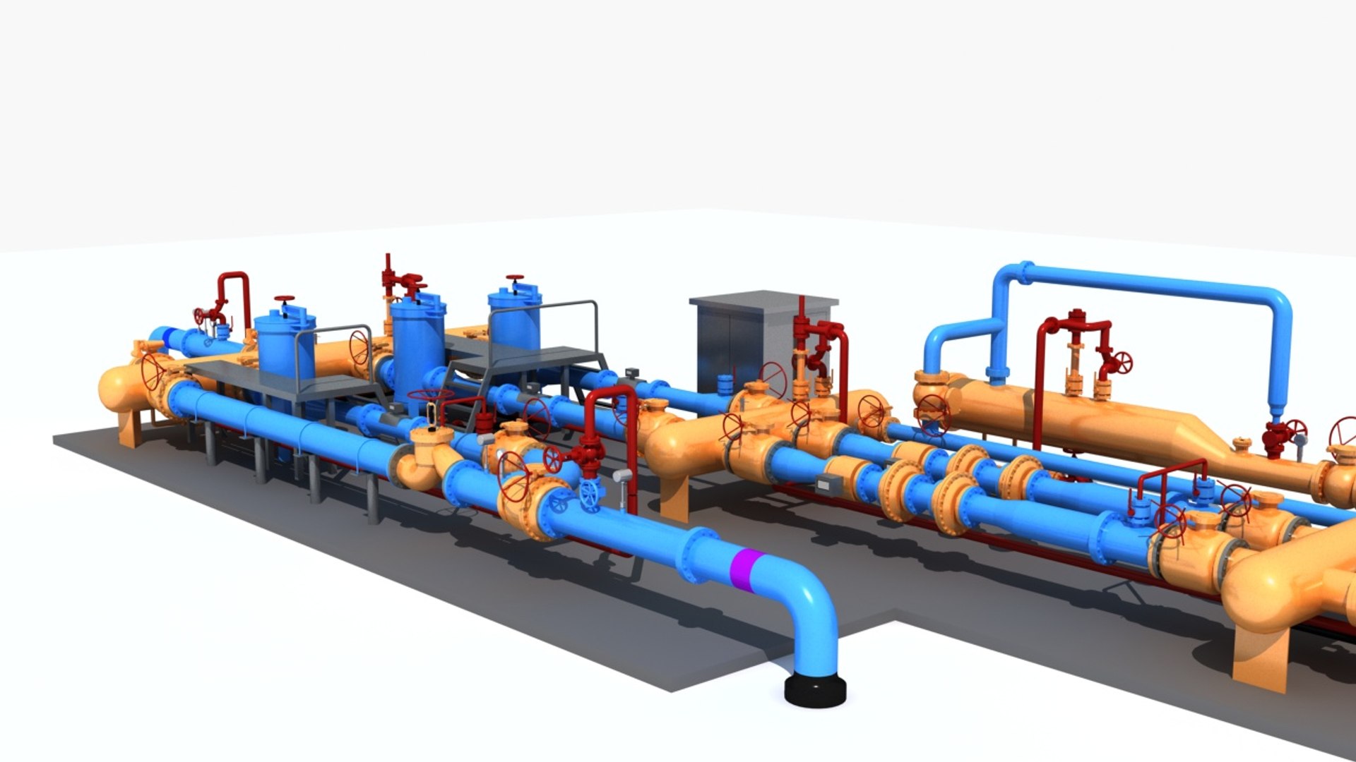 Natural Gas Pipeline Equipment 1 3D - TurboSquid 2210295
