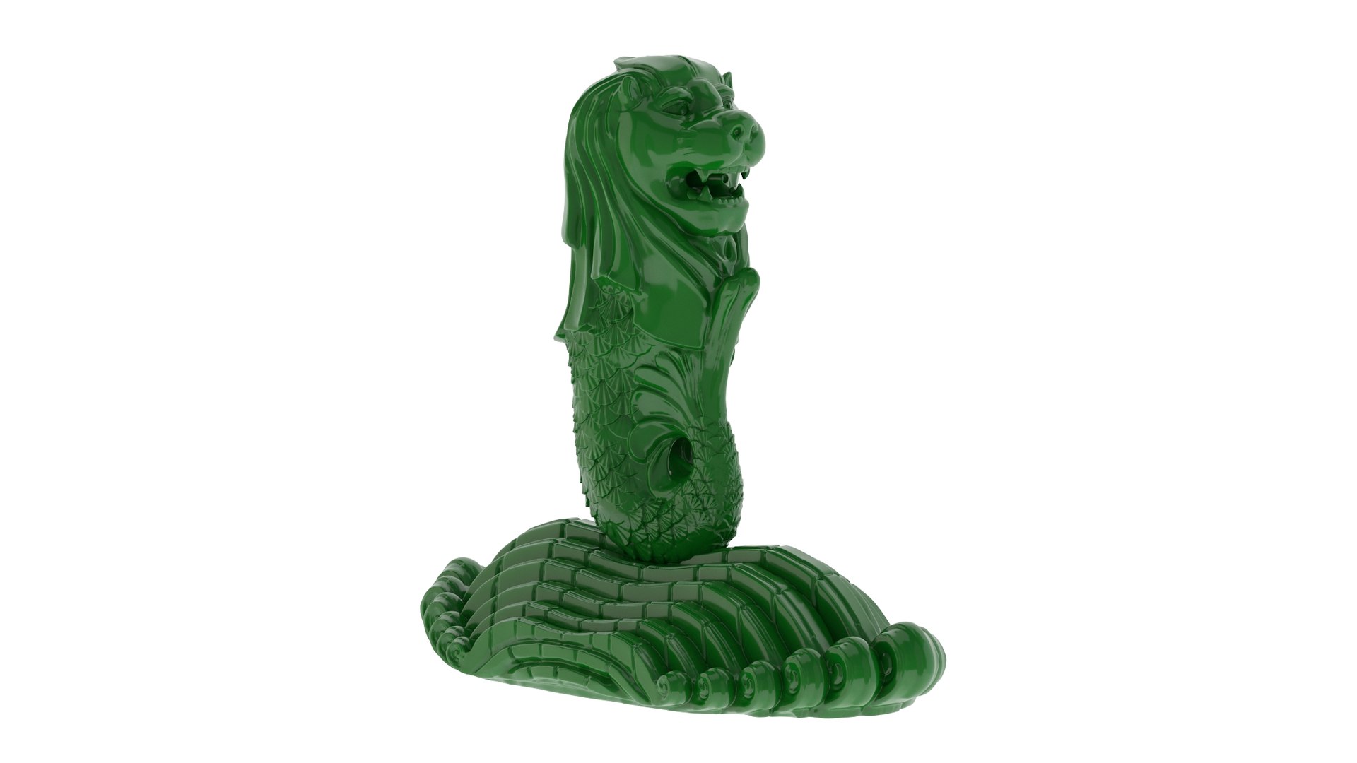 Merlion Statue 3D Print 3D model - TurboSquid 1760560