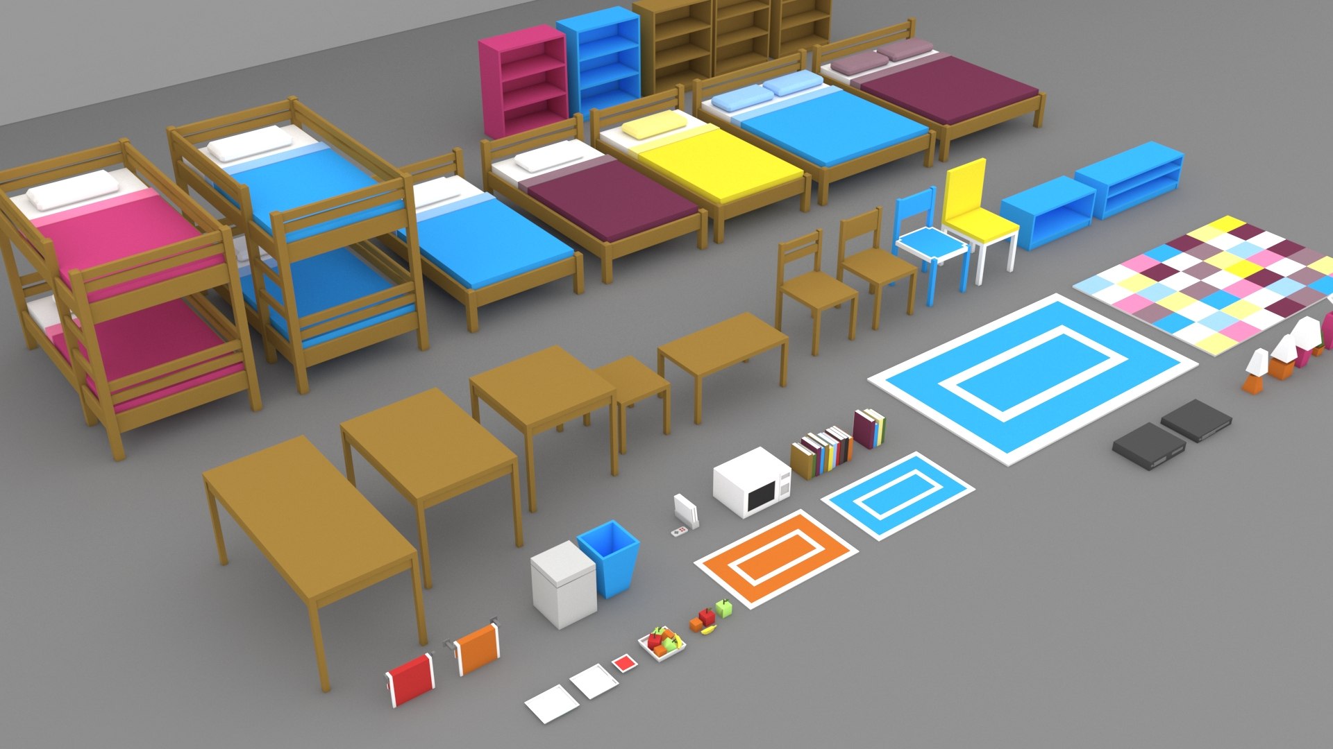 Simple House Interiors Pack 3D - TurboSquid 1753246