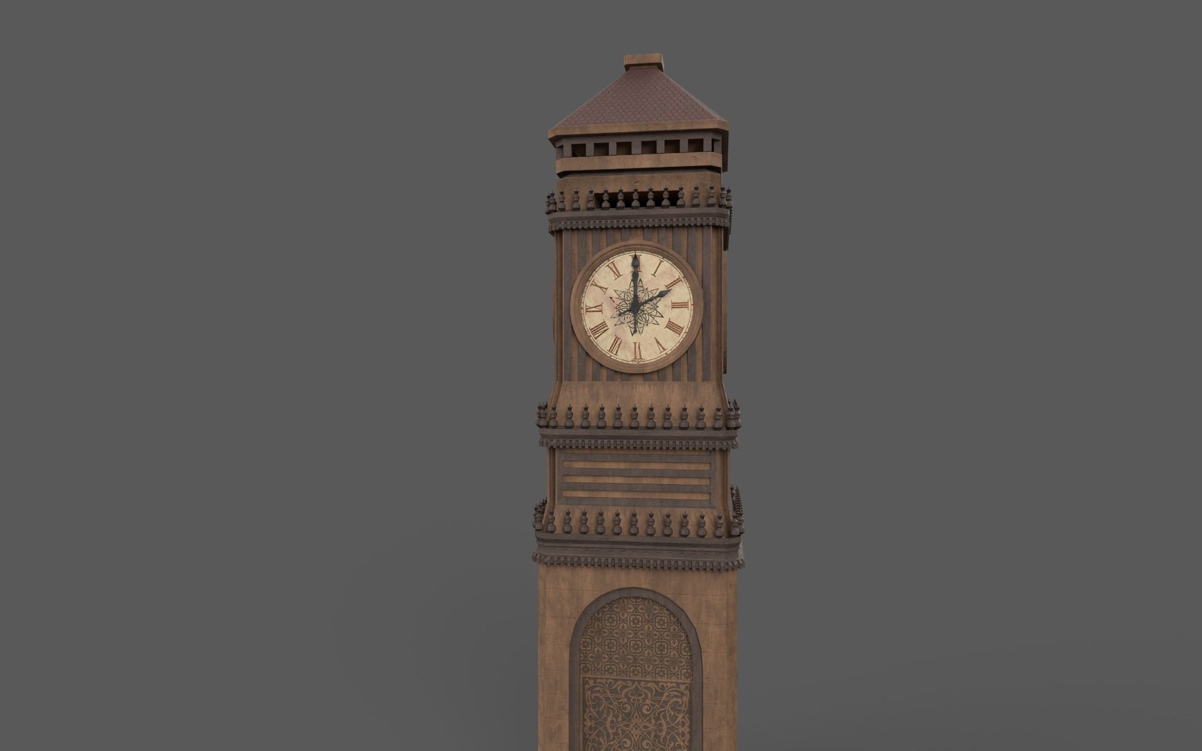3D Clock Tower Model - TurboSquid 1831224