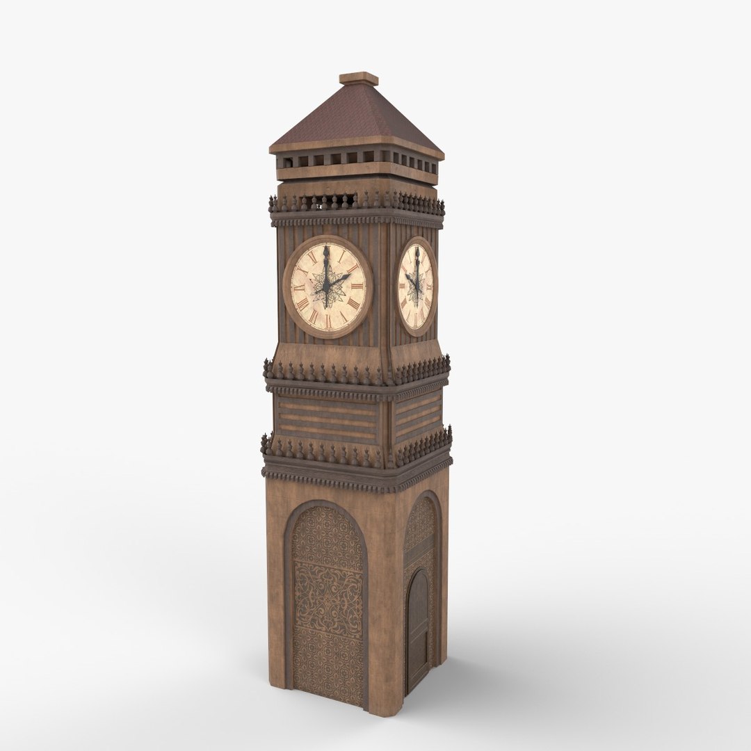 3D Clock Tower model - TurboSquid 1831224