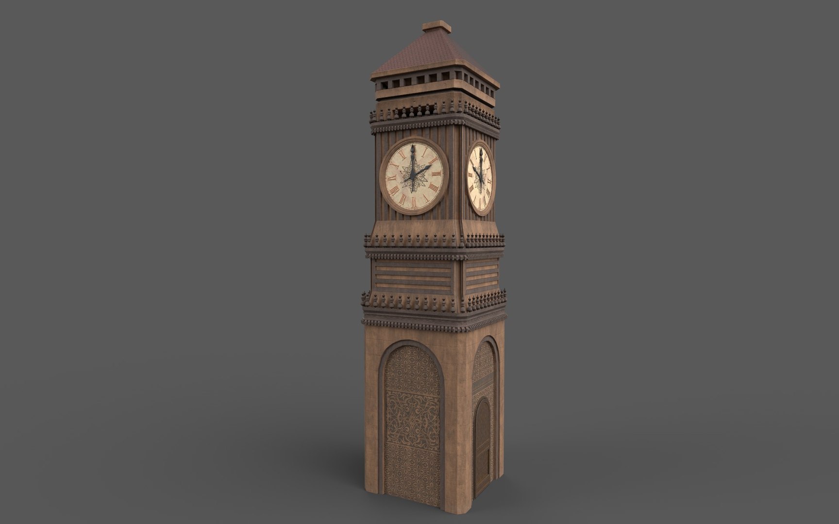 3D Clock Tower Model - TurboSquid 1831224
