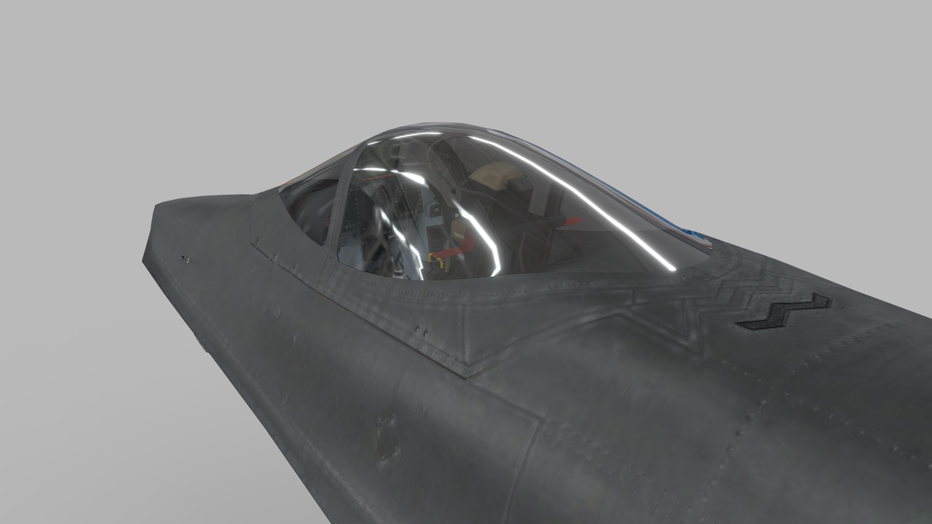 3D YF-23 Black Widow PBR Model - TurboSquid 2207218