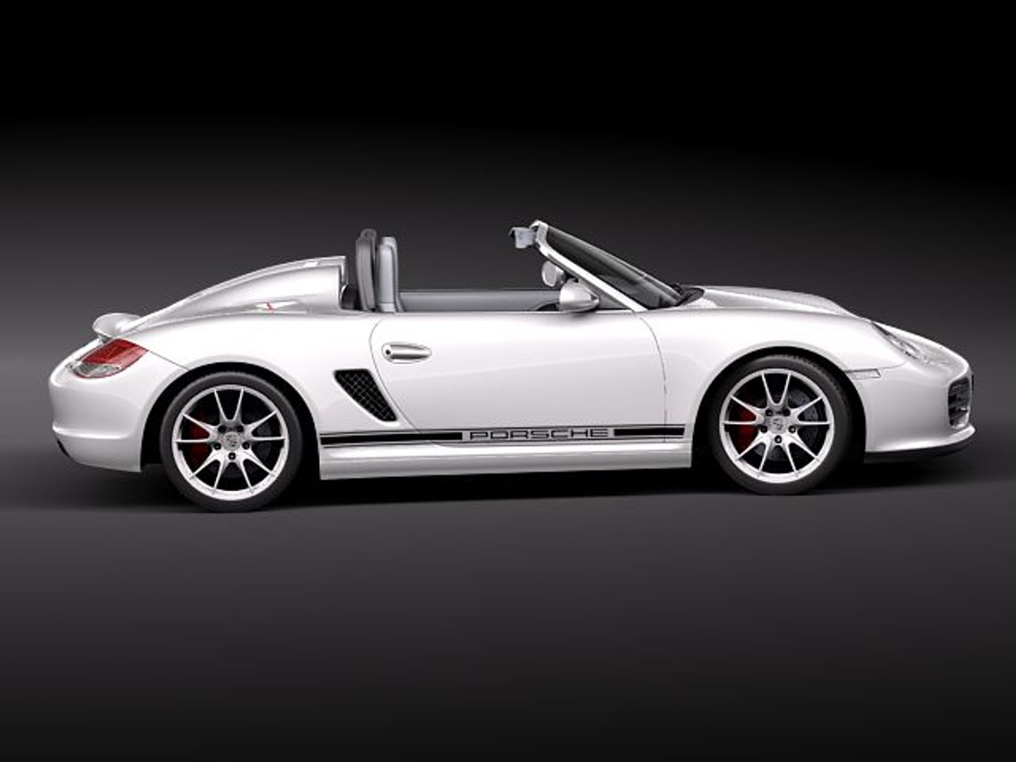Porsche Boxster Spyder Roadster 3d Model