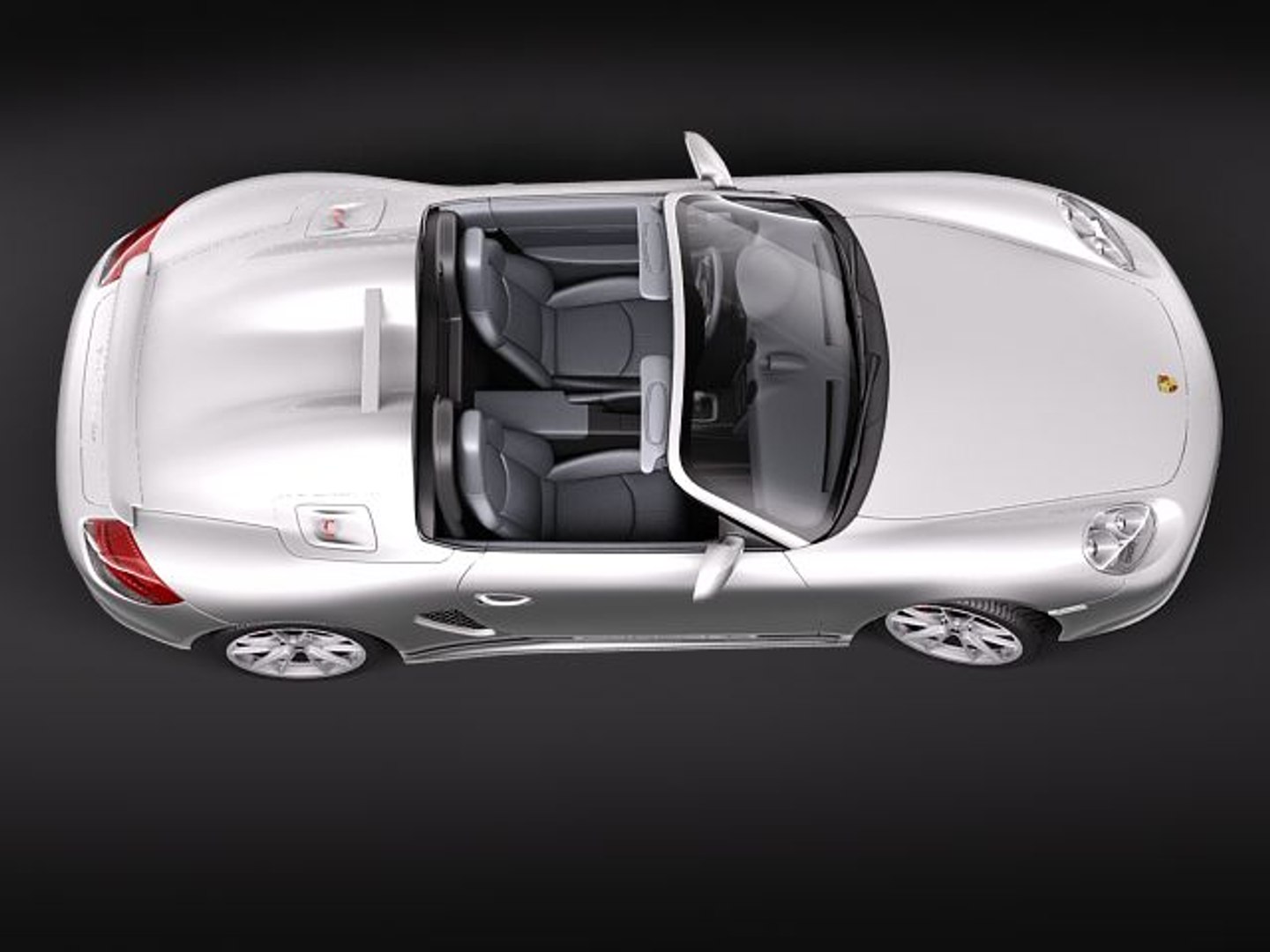 Porsche Boxster Spyder Roadster 3d Model