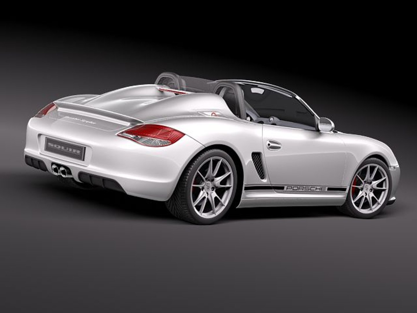 Porsche Boxster Spyder Roadster 3d Model