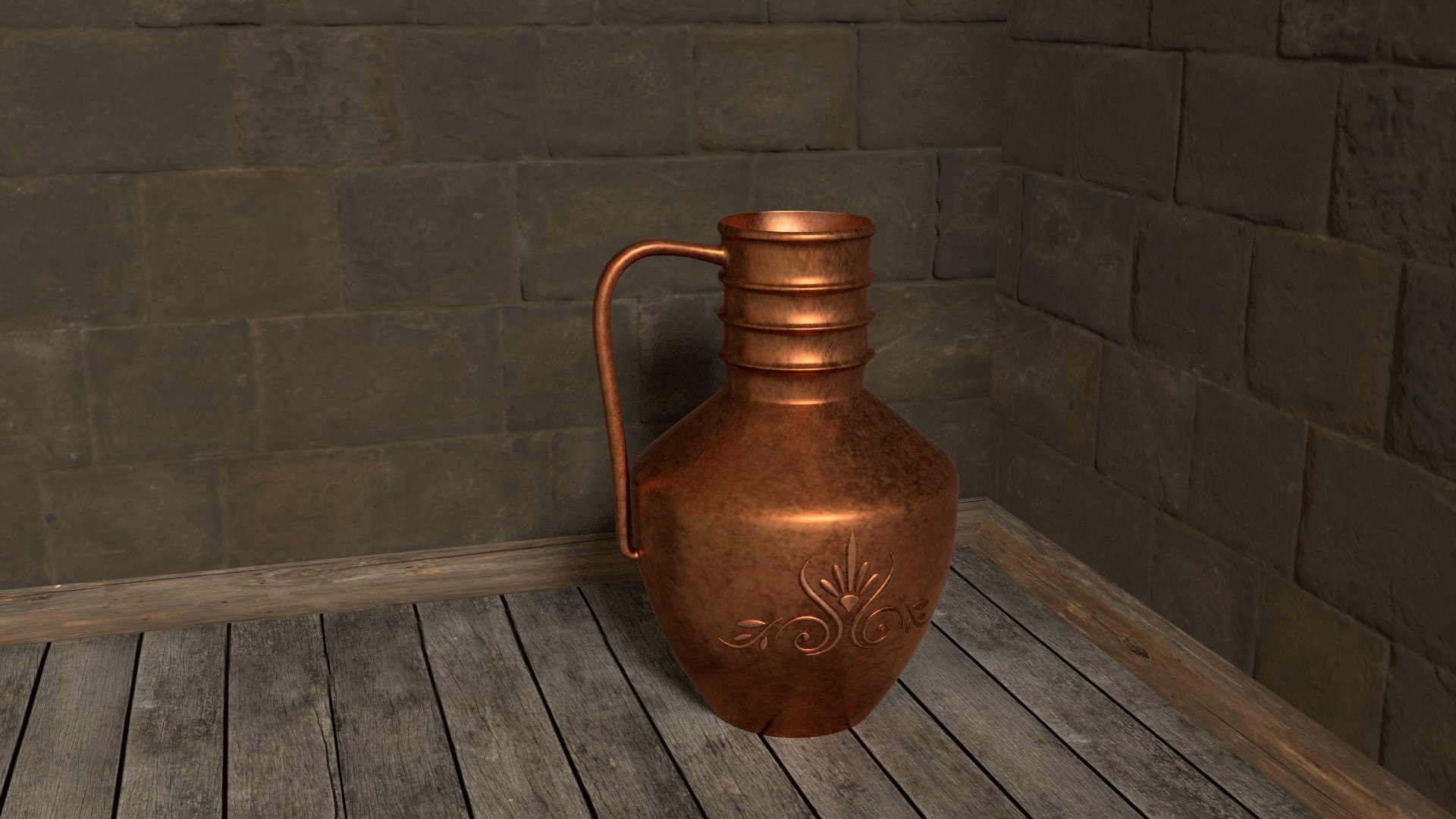3D model copper jug - TurboSquid 1409638