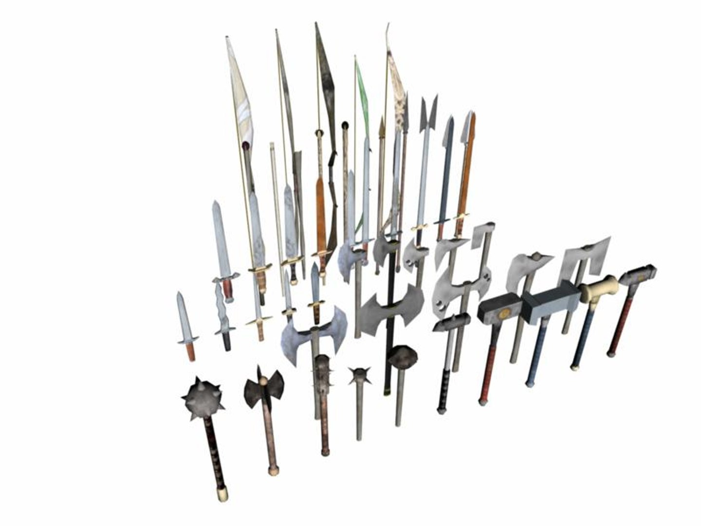 3d Model Weapon Pack 50