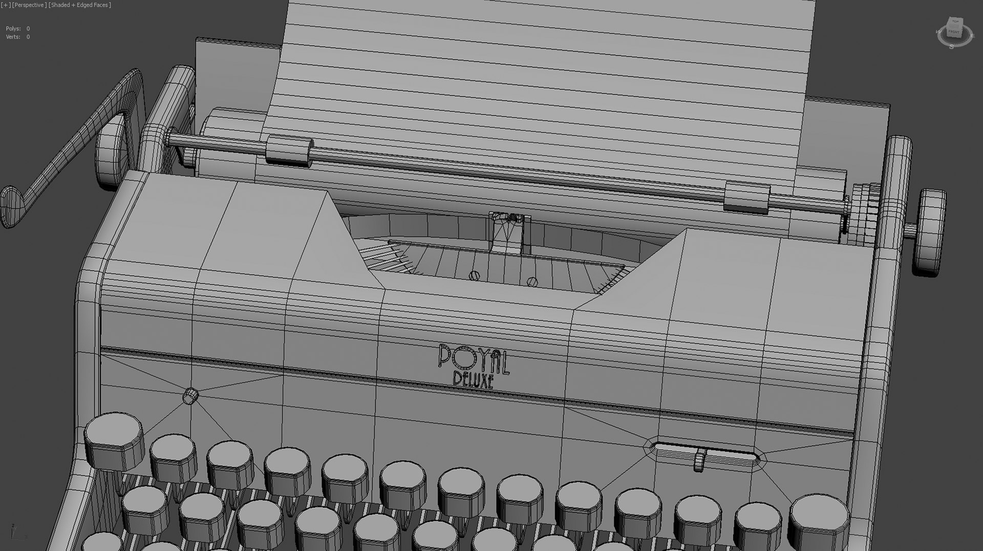 3D Typewriter Writer - TurboSquid 1699827