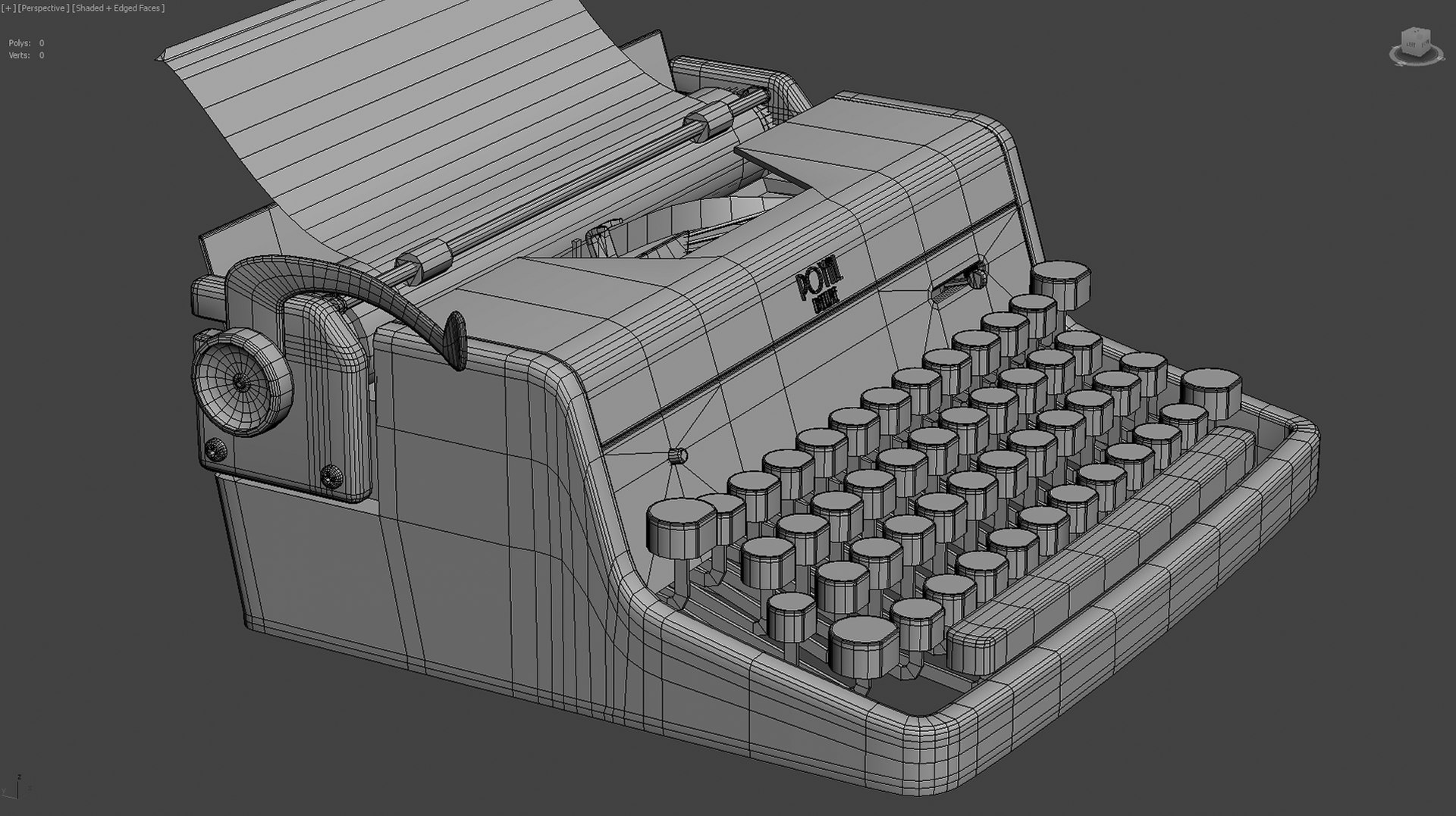 3D Typewriter Writer - TurboSquid 1699827