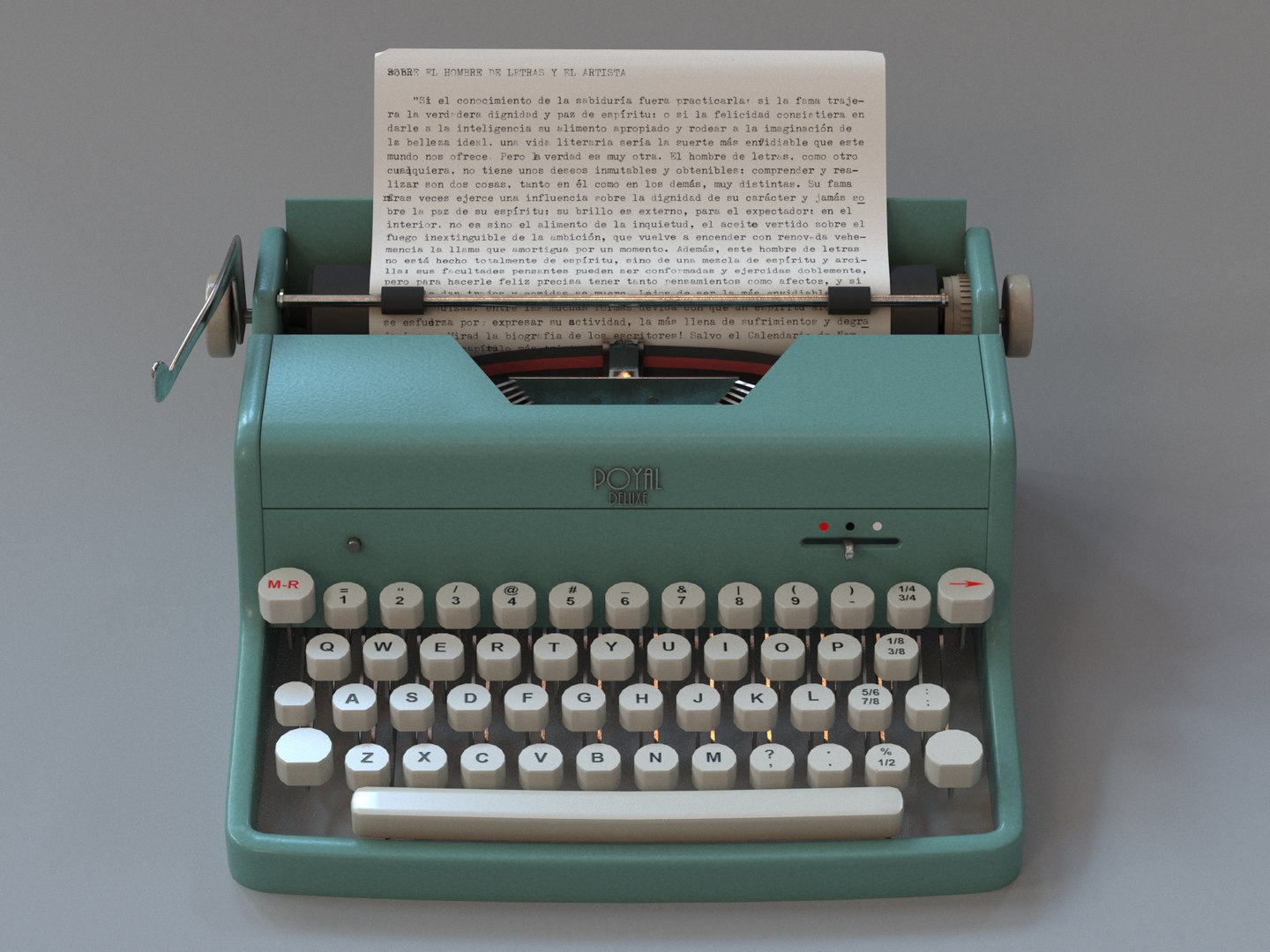3D Typewriter Writer - TurboSquid 1699827