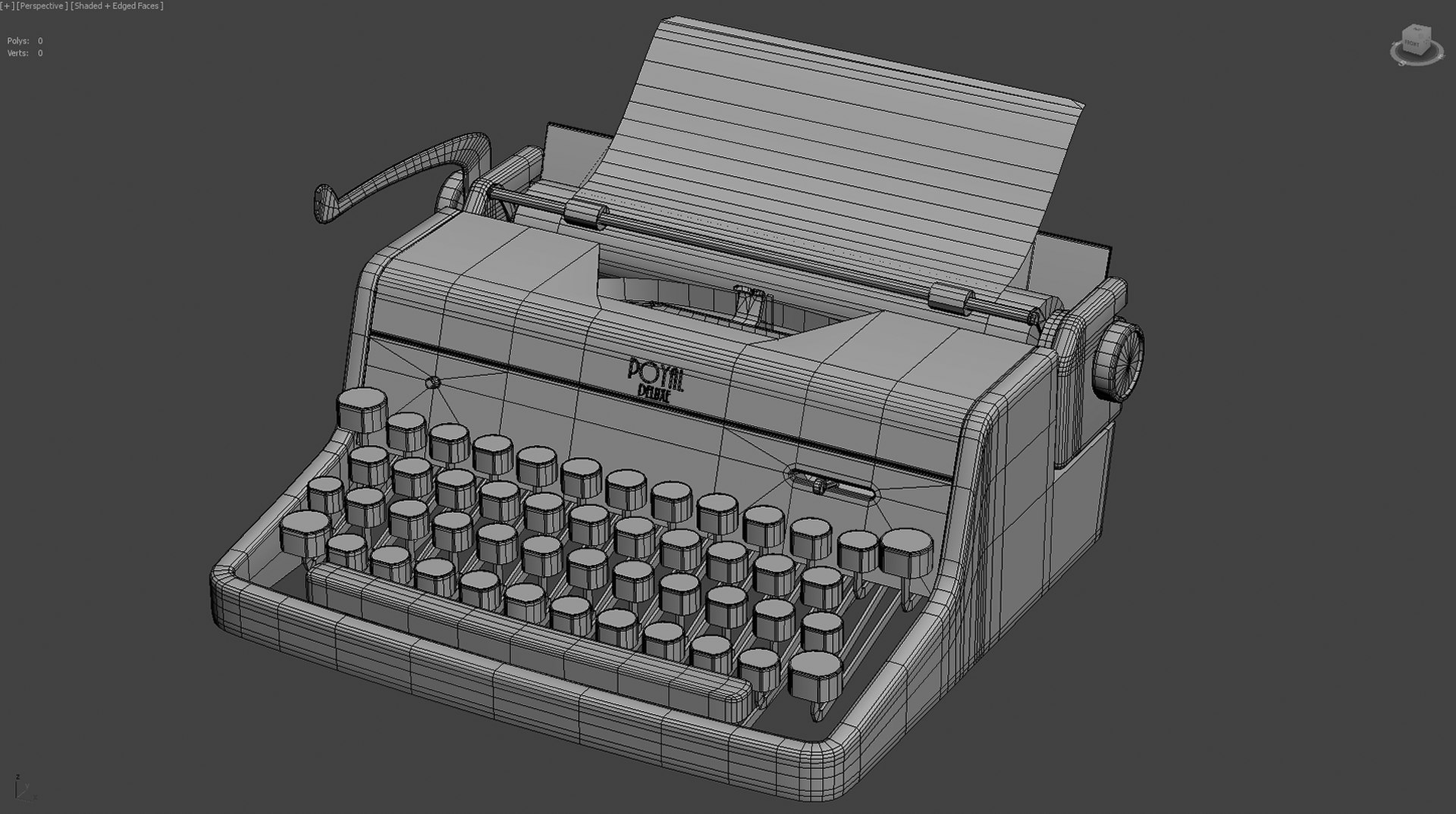 3D Typewriter Writer - TurboSquid 1699827