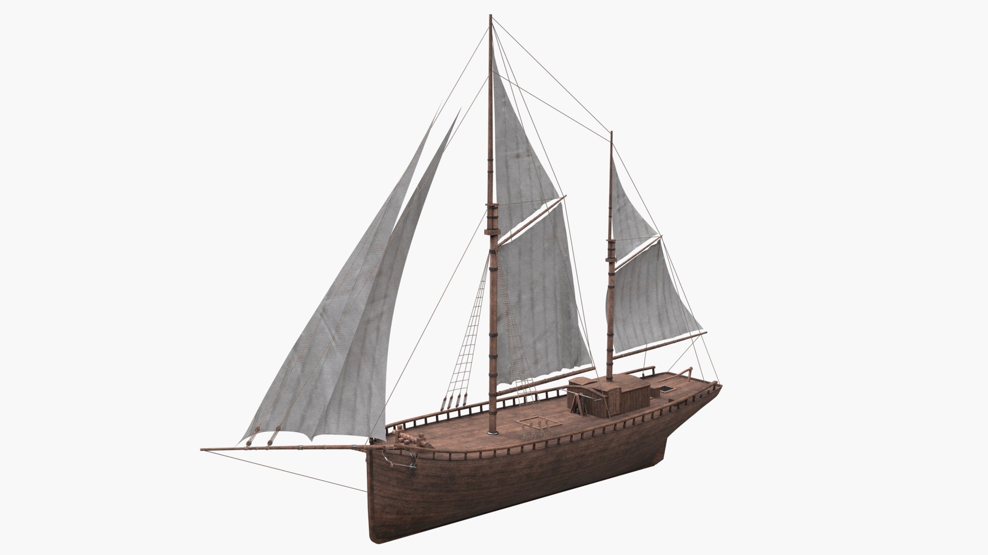 Old Boat 3D - TurboSquid 1457380