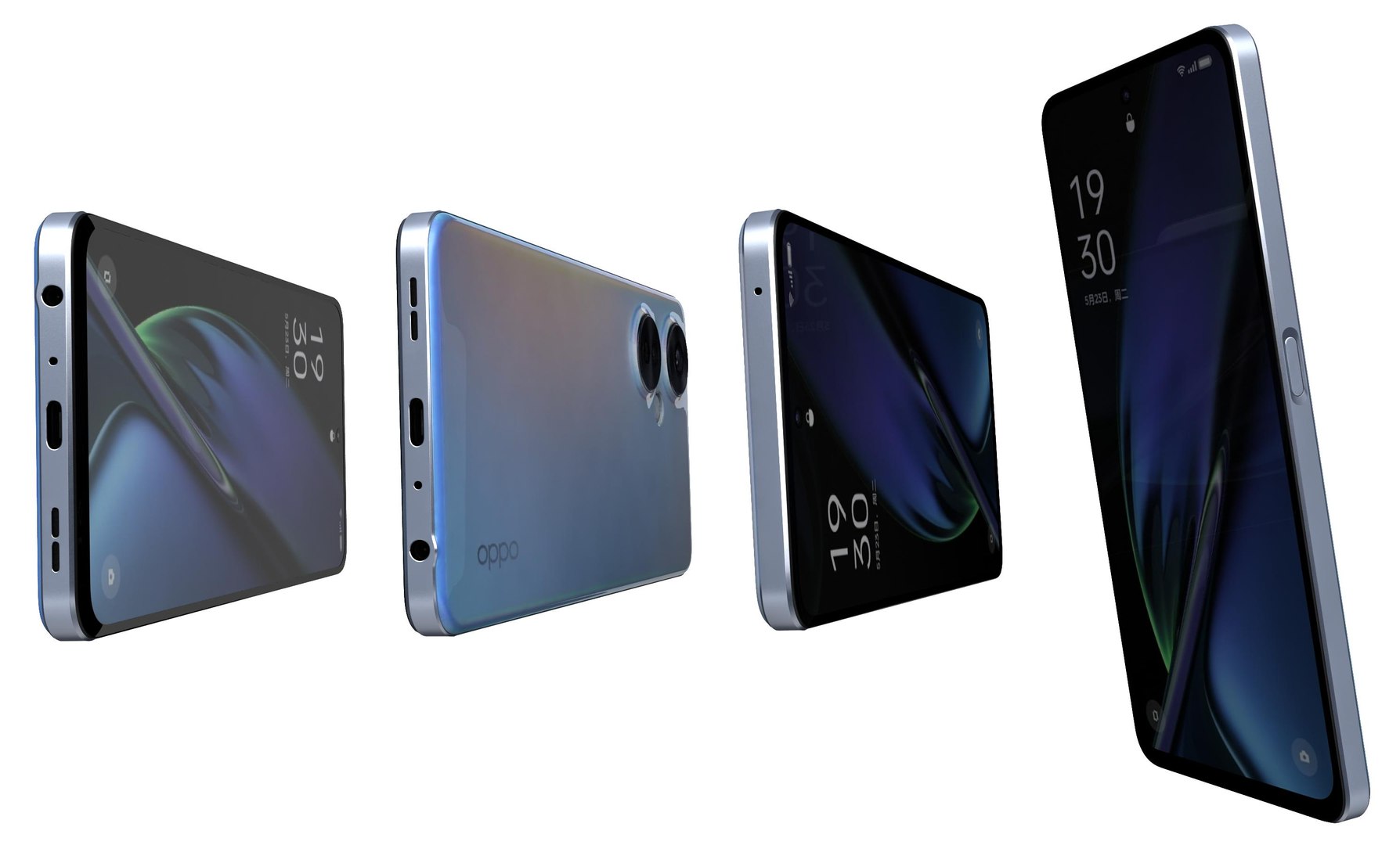 3D model Oppo K11X Blue - TurboSquid 2088434