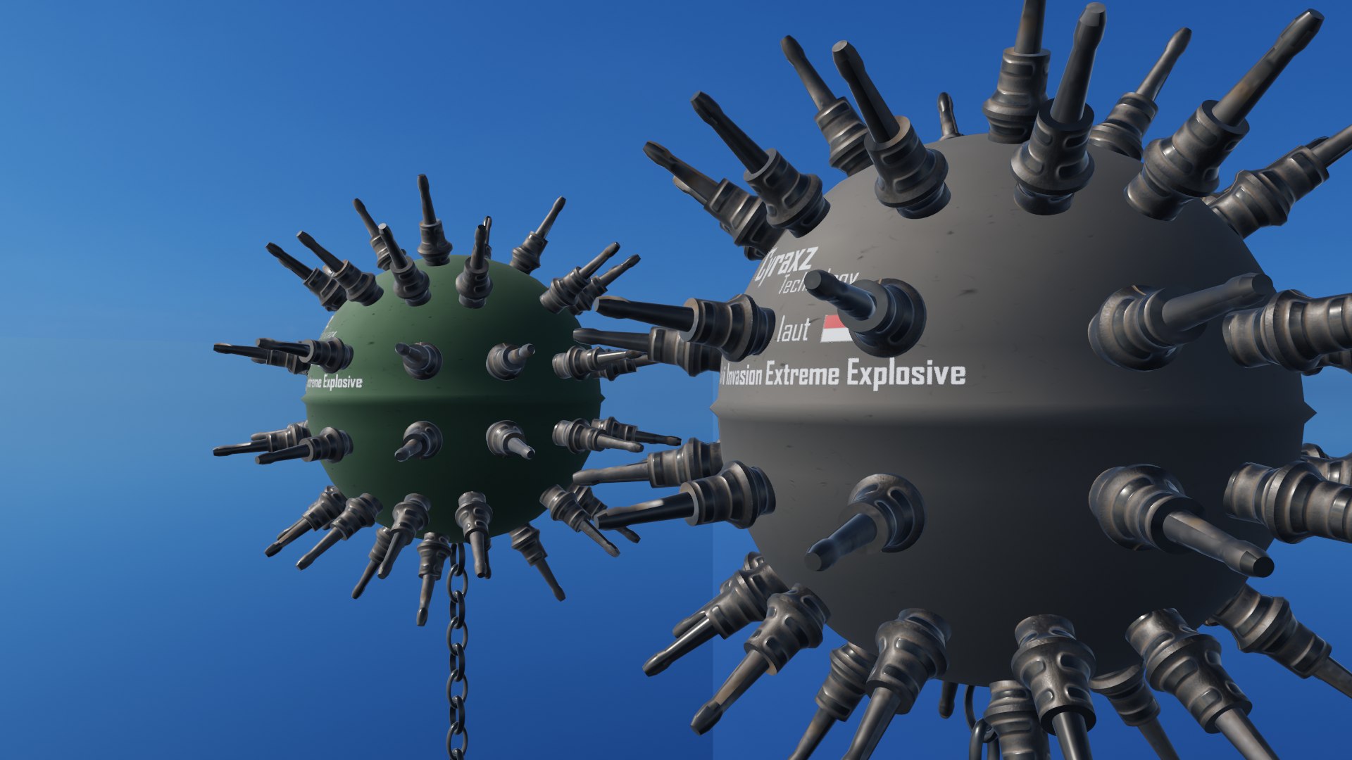 3D Sea Mines Cyraxz Technology Anti Invasion Extreme Explosive ...