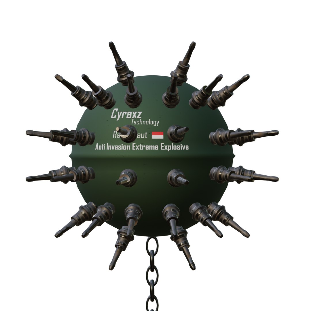 3D Sea Mines Cyraxz Technology Anti Invasion Extreme Explosive ...