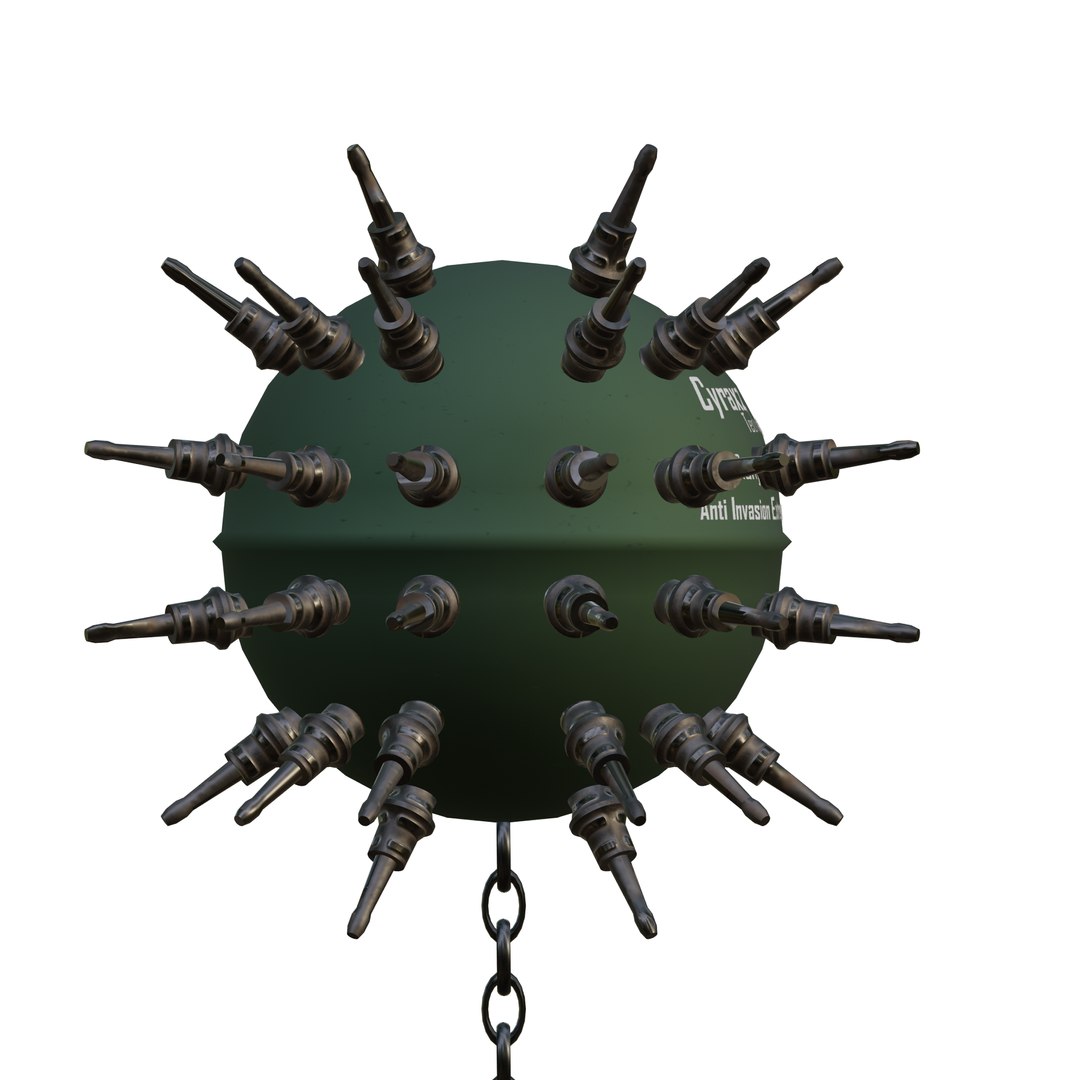 3D Sea Mines Cyraxz Technology Anti Invasion Extreme Explosive ...
