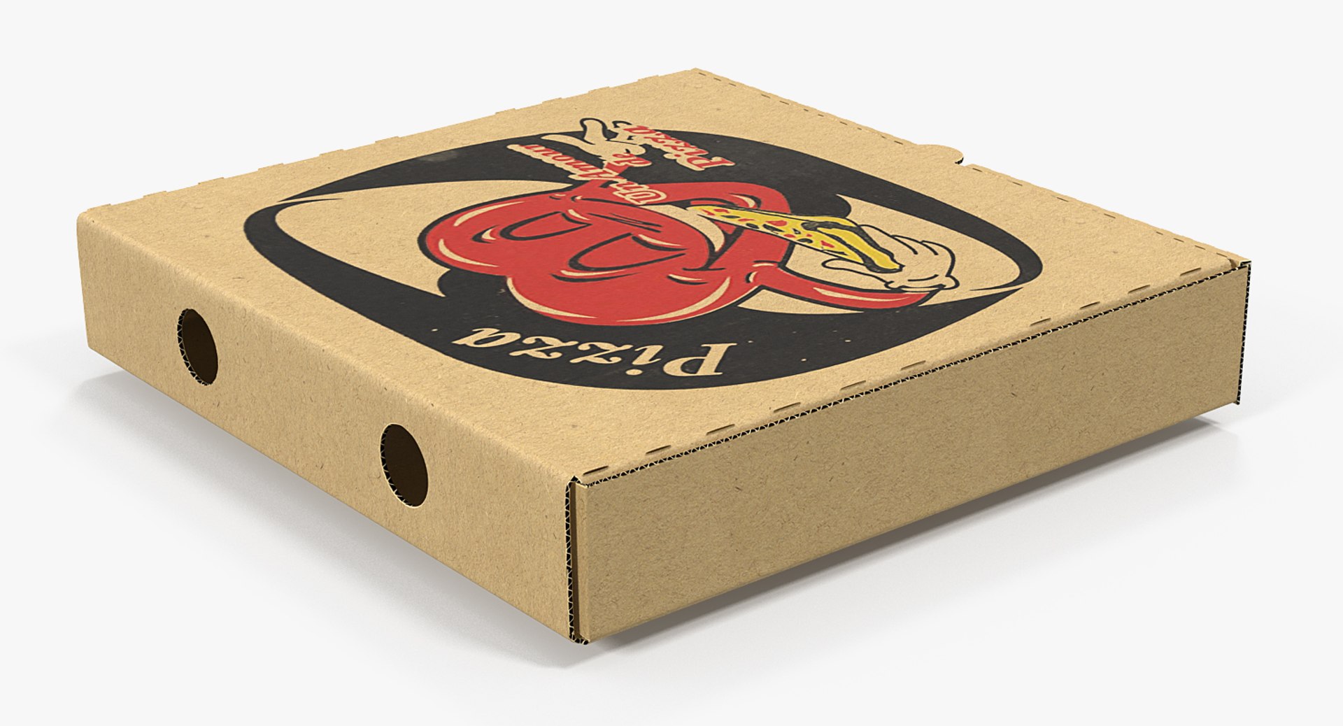 3D Medium Size Pizza Box - TurboSquid 1398840