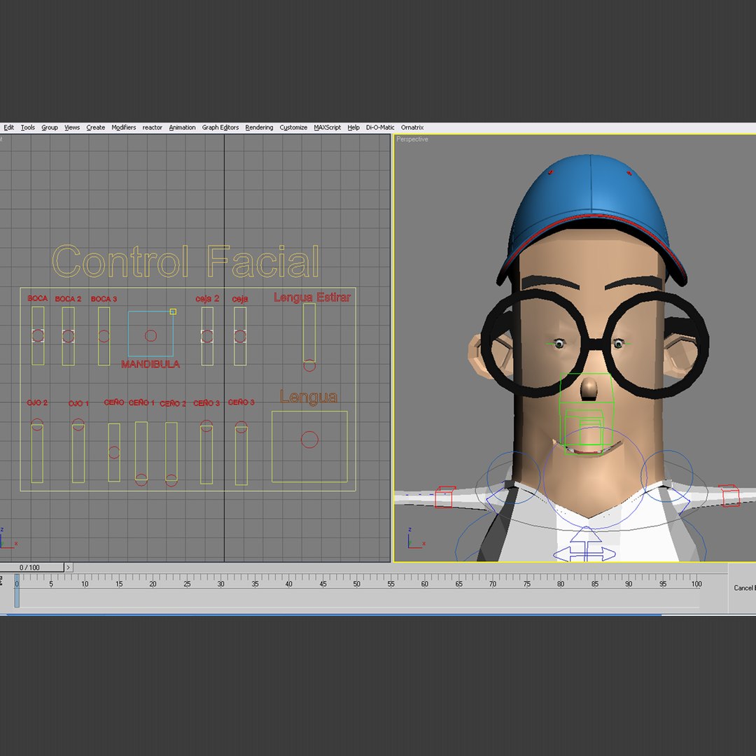 3d blinkin character rigging