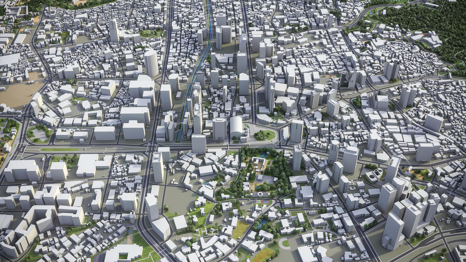 Seoul Korea Urban 3D Model - TurboSquid 1334516