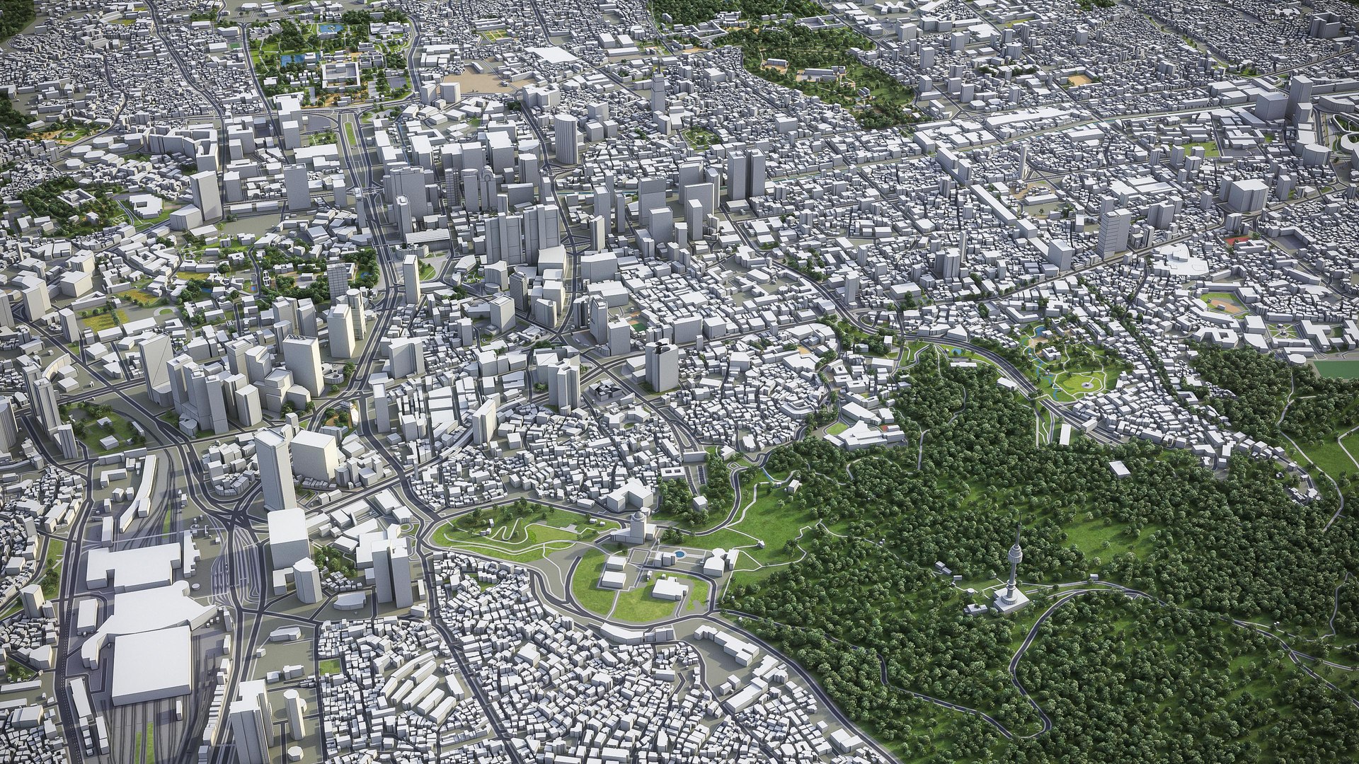 Seoul Korea Urban 3D Model - TurboSquid 1334516