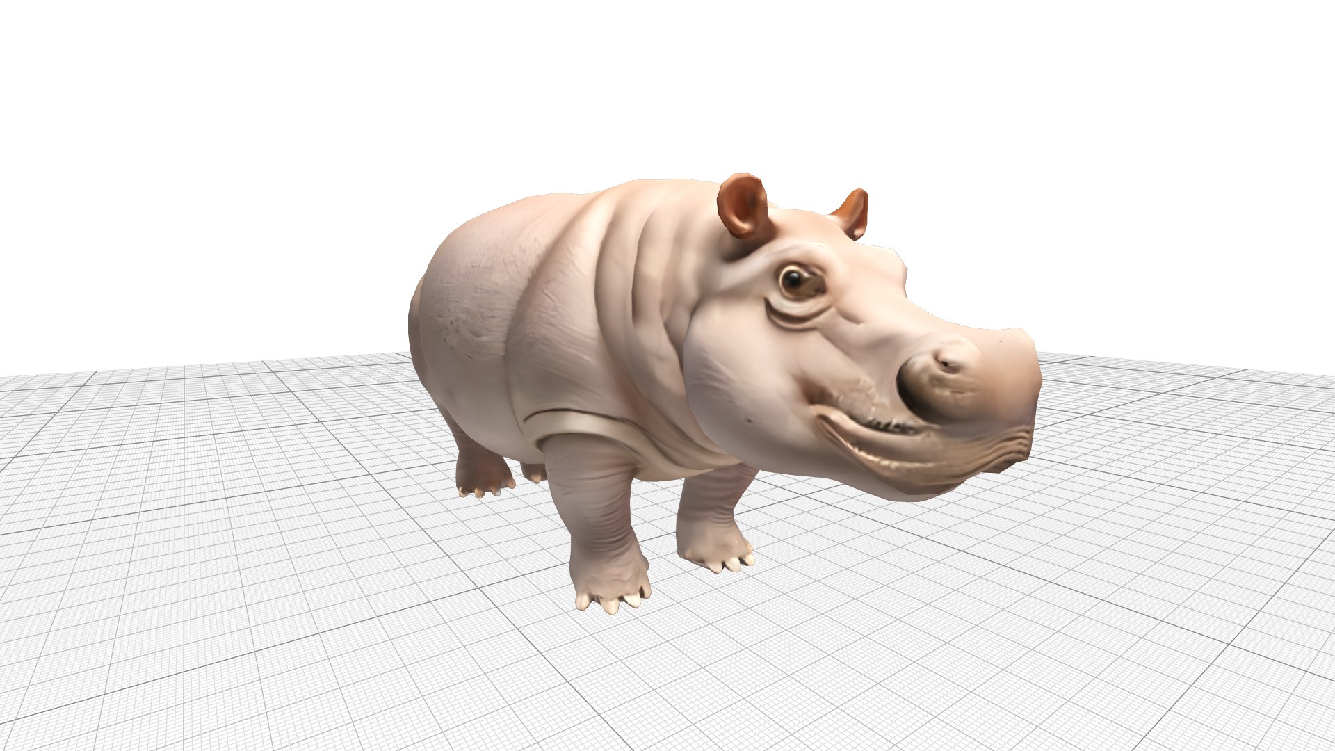 3D 3D Hippo Realistic Model - TurboSquid 2307217