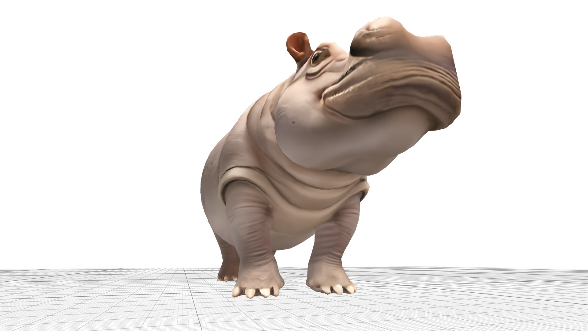 3D 3D Hippo Realistic Model - TurboSquid 2307217