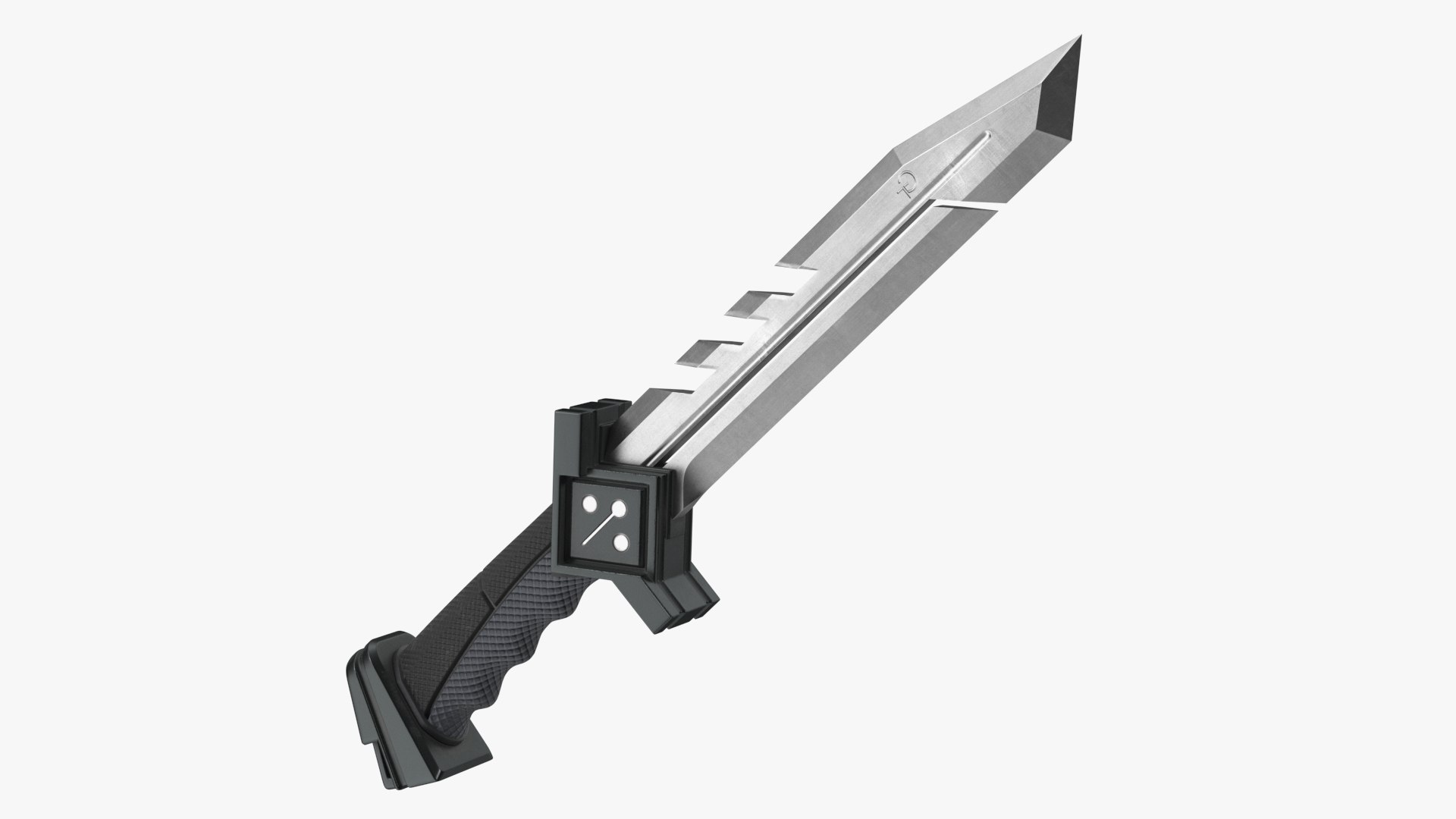 3D Futuristic Hunter Knife Black model - TurboSquid 2169781