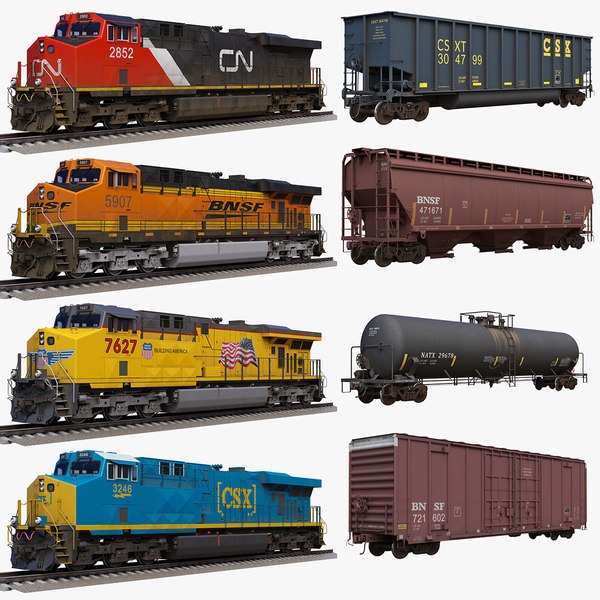 Trains 3D Models for Download | TurboSquid