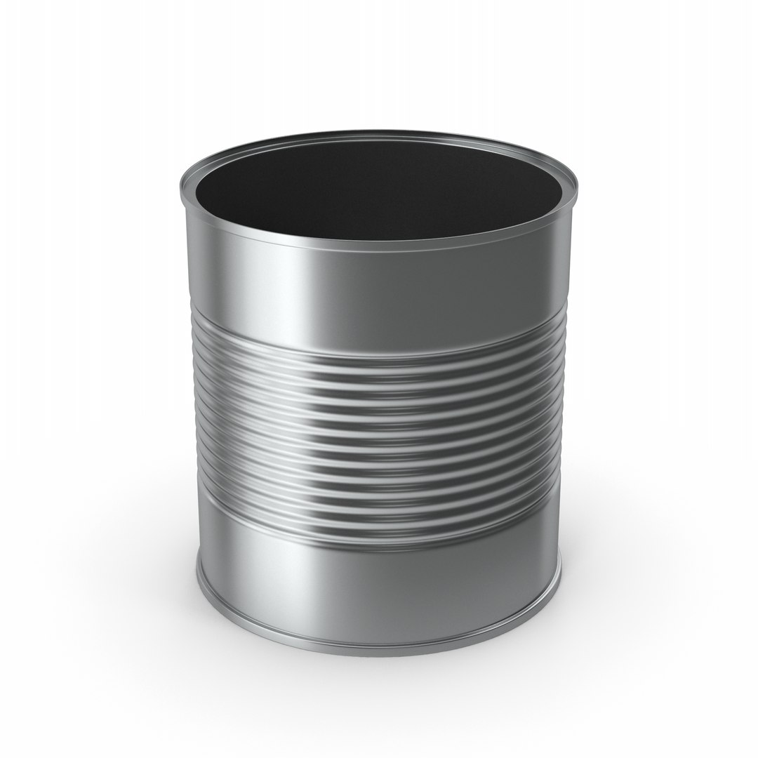 Steel Tin Can 3D Model - TurboSquid 2251645