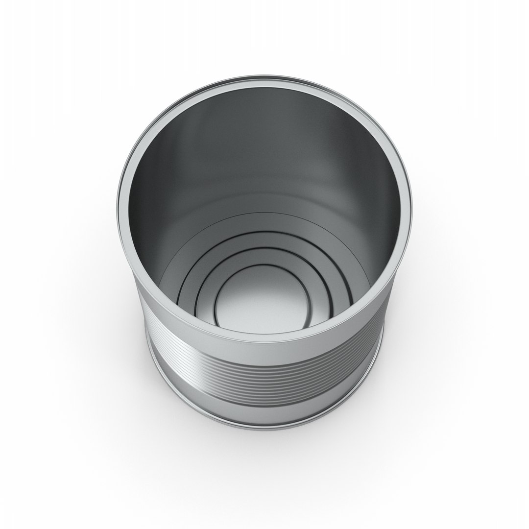 Steel Tin Can 3D Model - TurboSquid 2251645