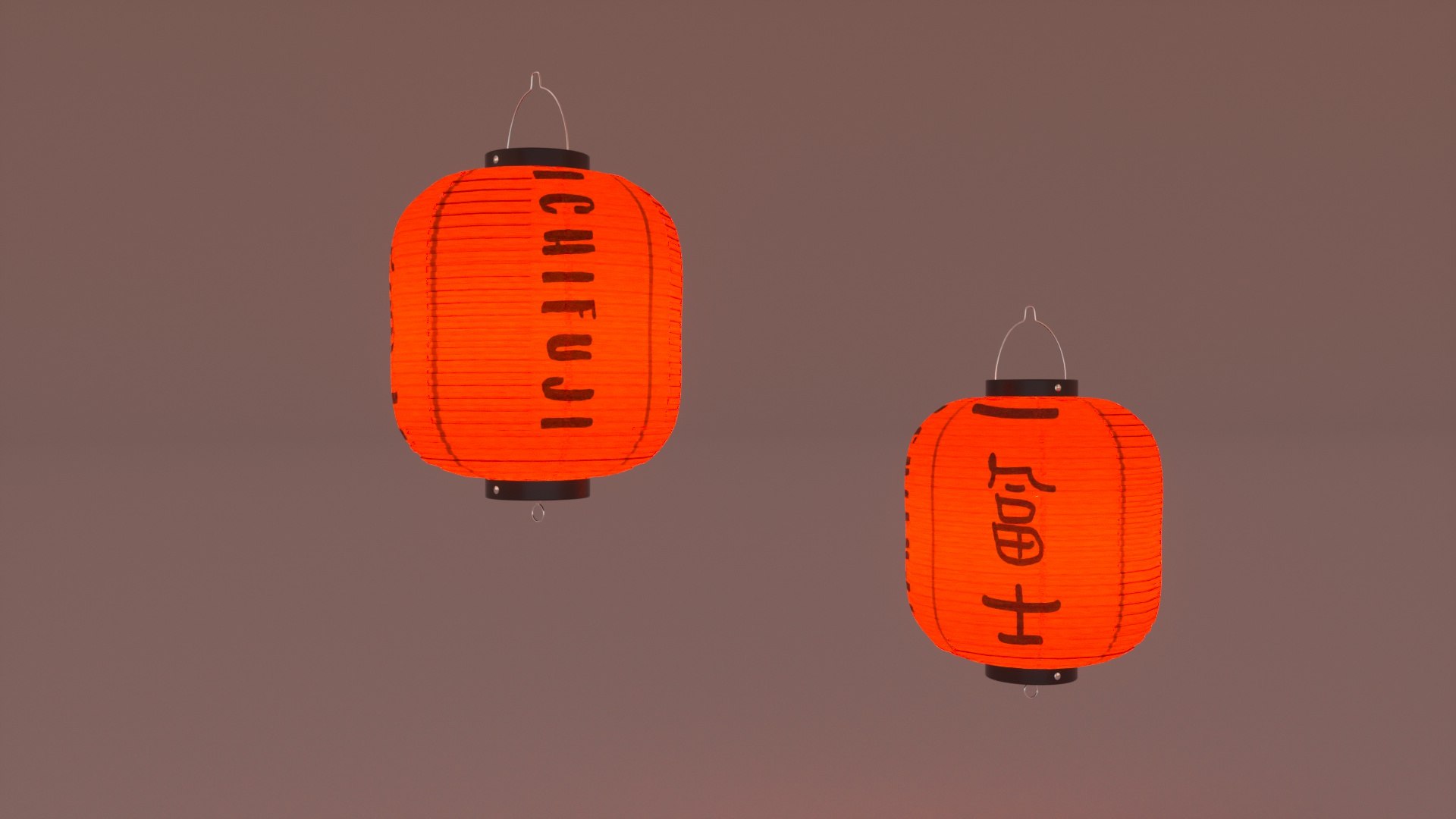 Japanese Lanterns Model - TurboSquid 1537011