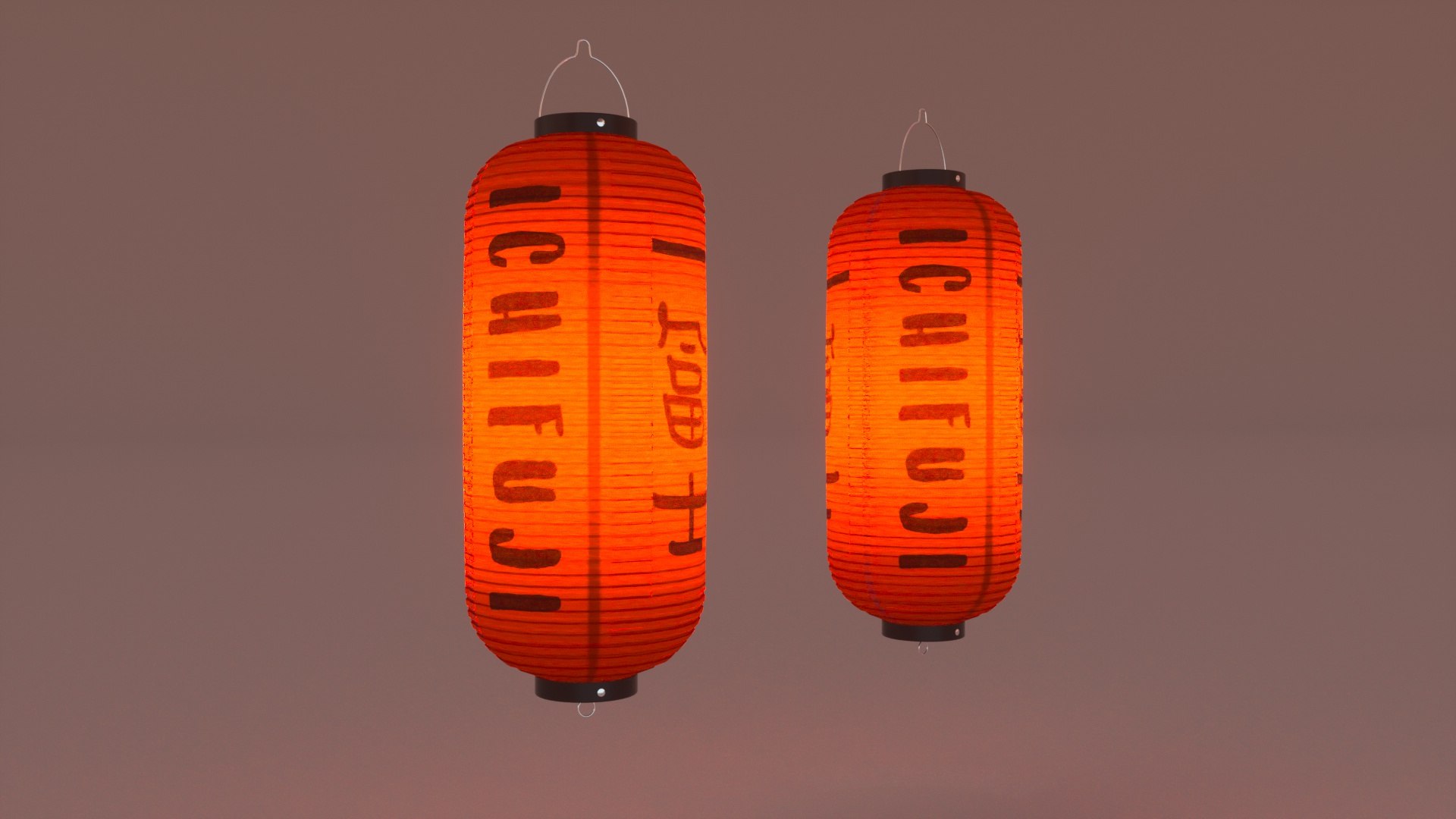 Japanese Lanterns Model - TurboSquid 1537011