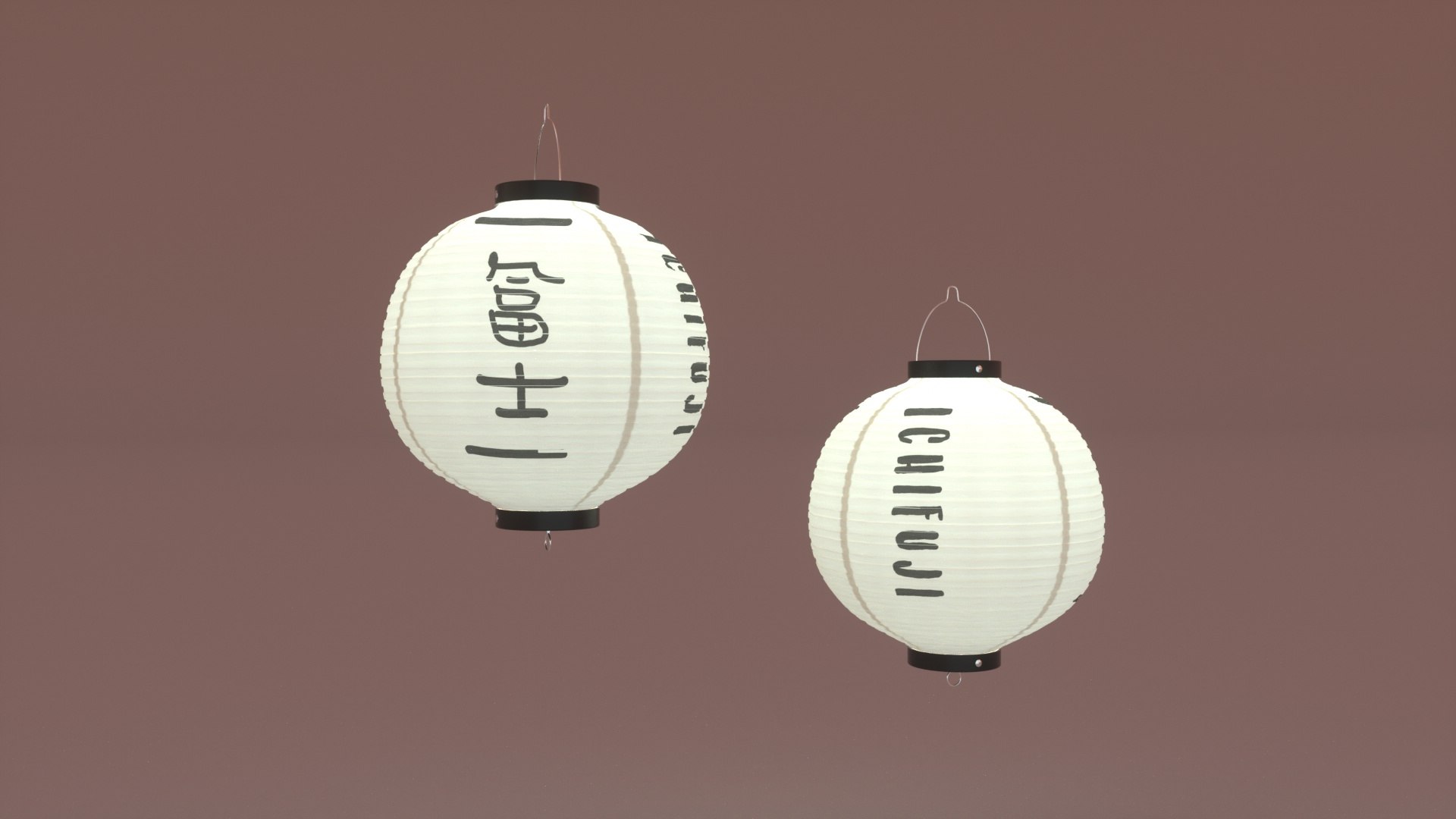 Japanese Lanterns Model - TurboSquid 1537011