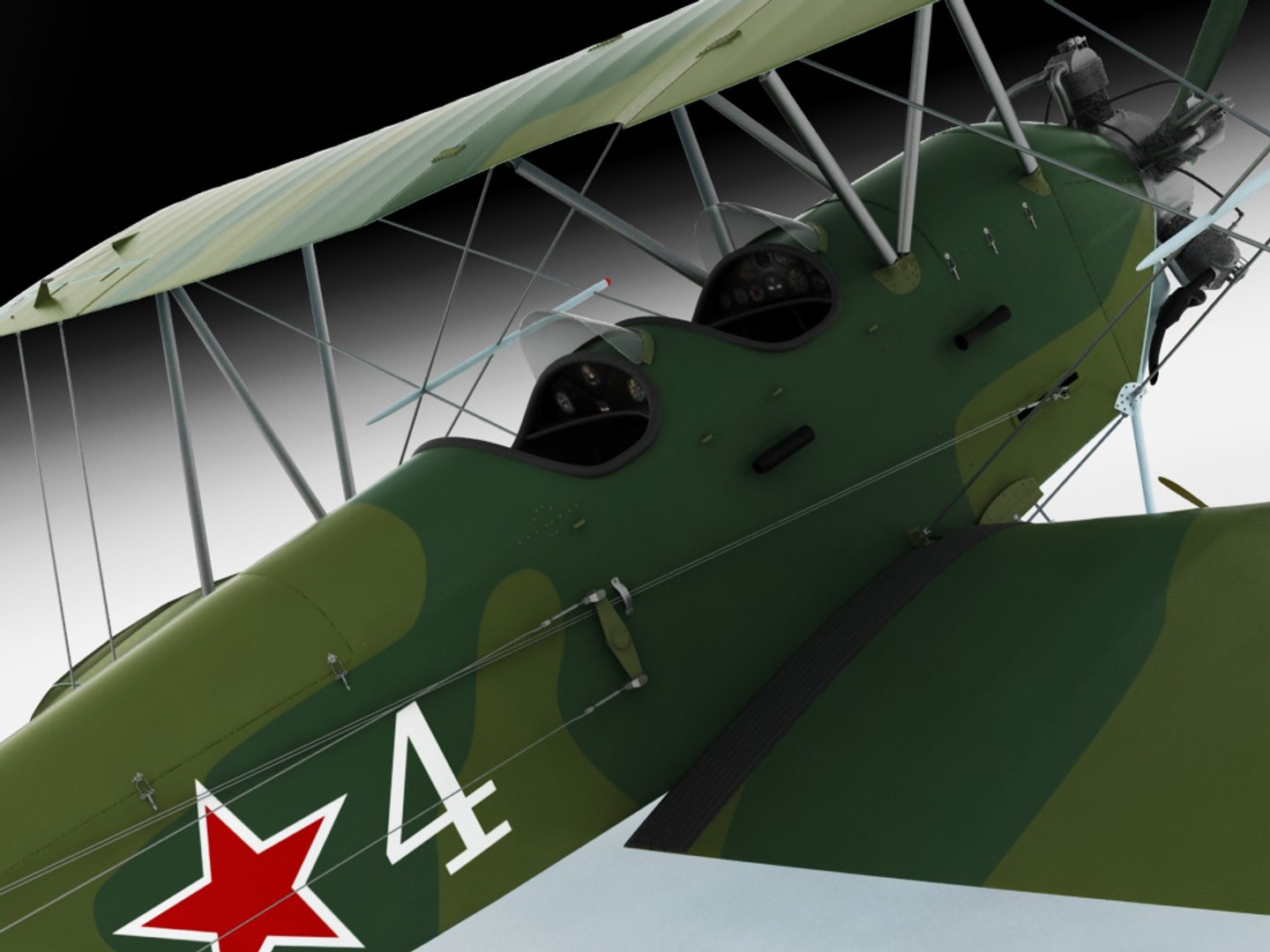 3d Model Of Polikarpov Po-2 Soviet Biplane
