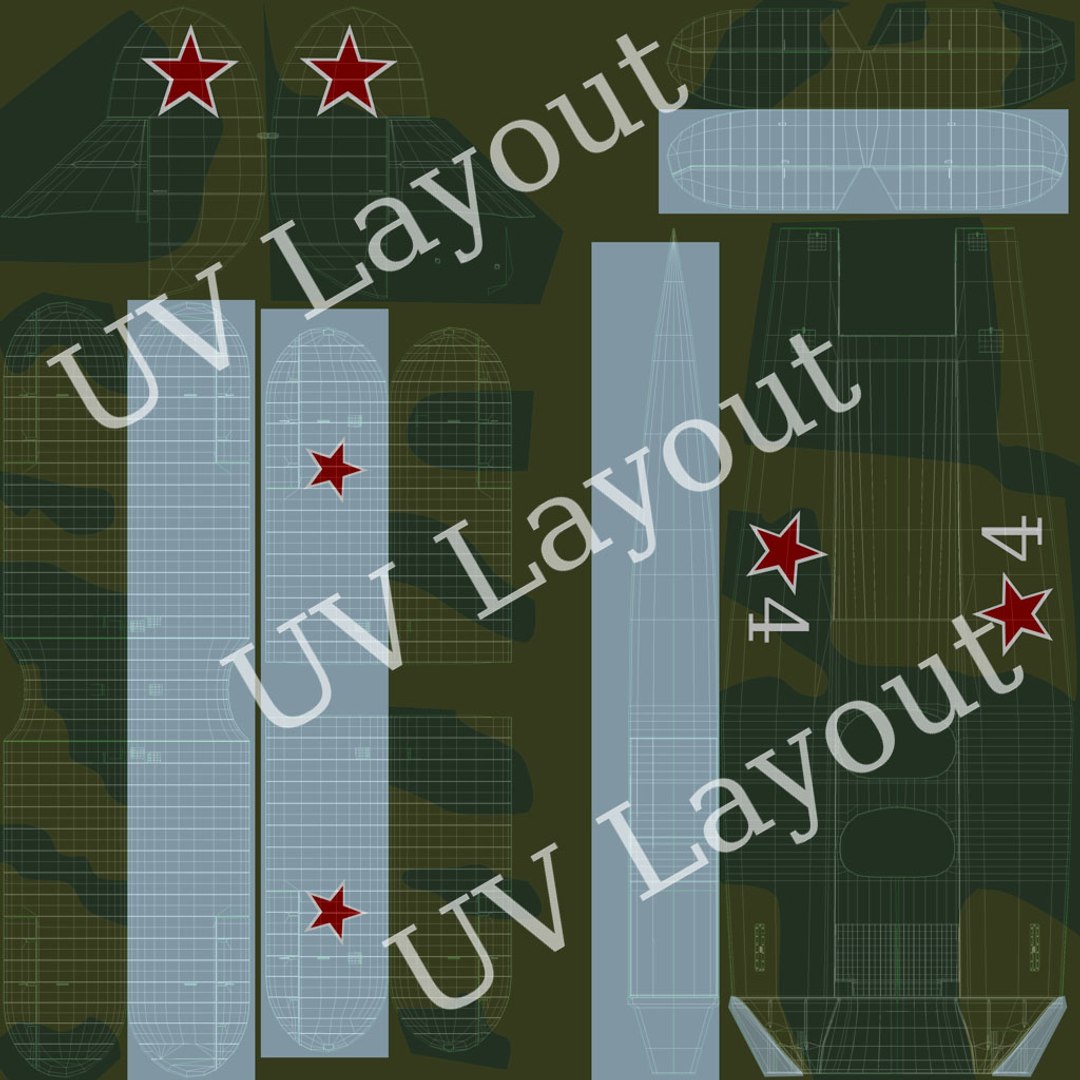 3d model of polikarpov po-2 soviet biplane