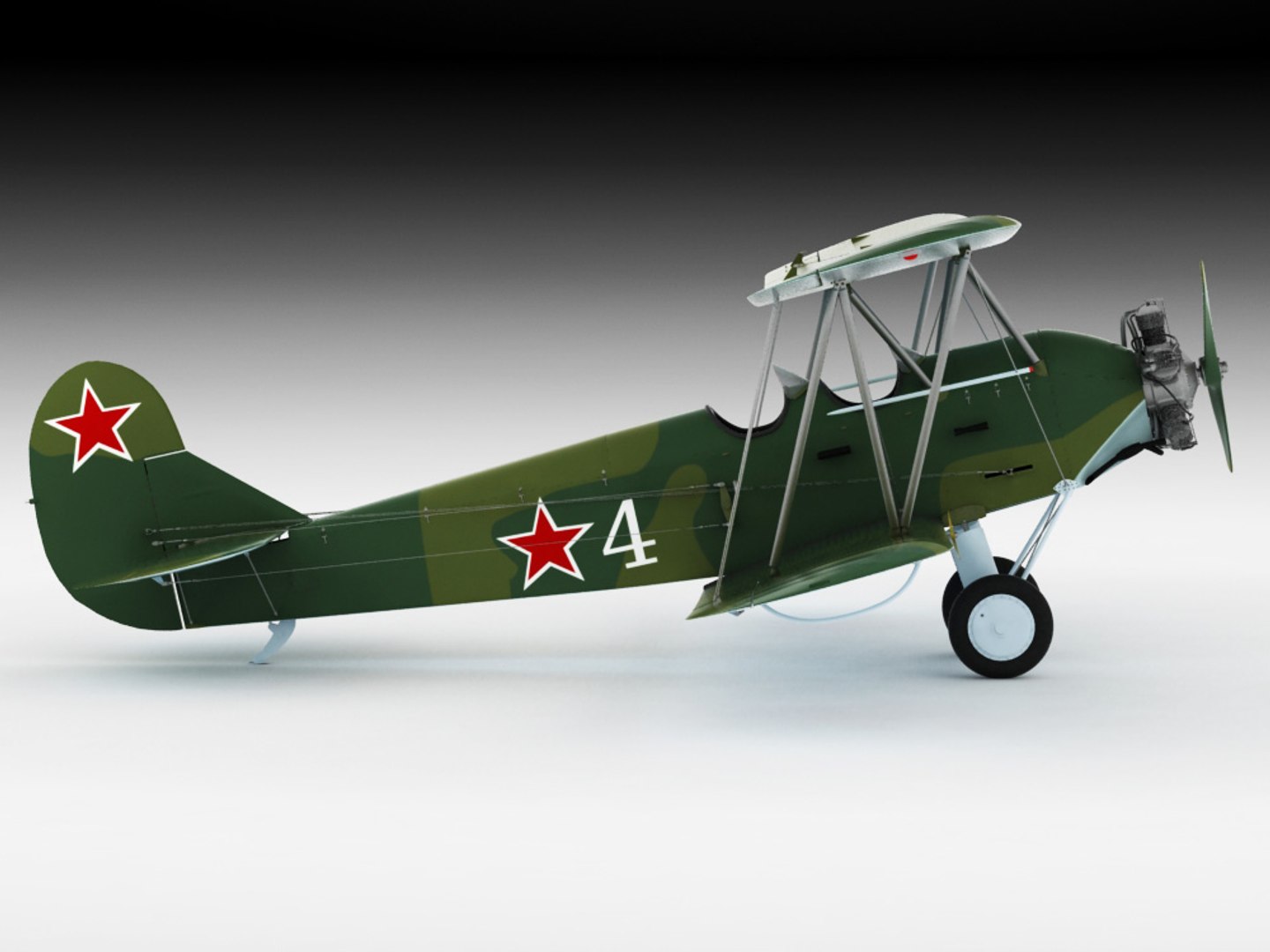 3d Model Of Polikarpov Po-2 Soviet Biplane