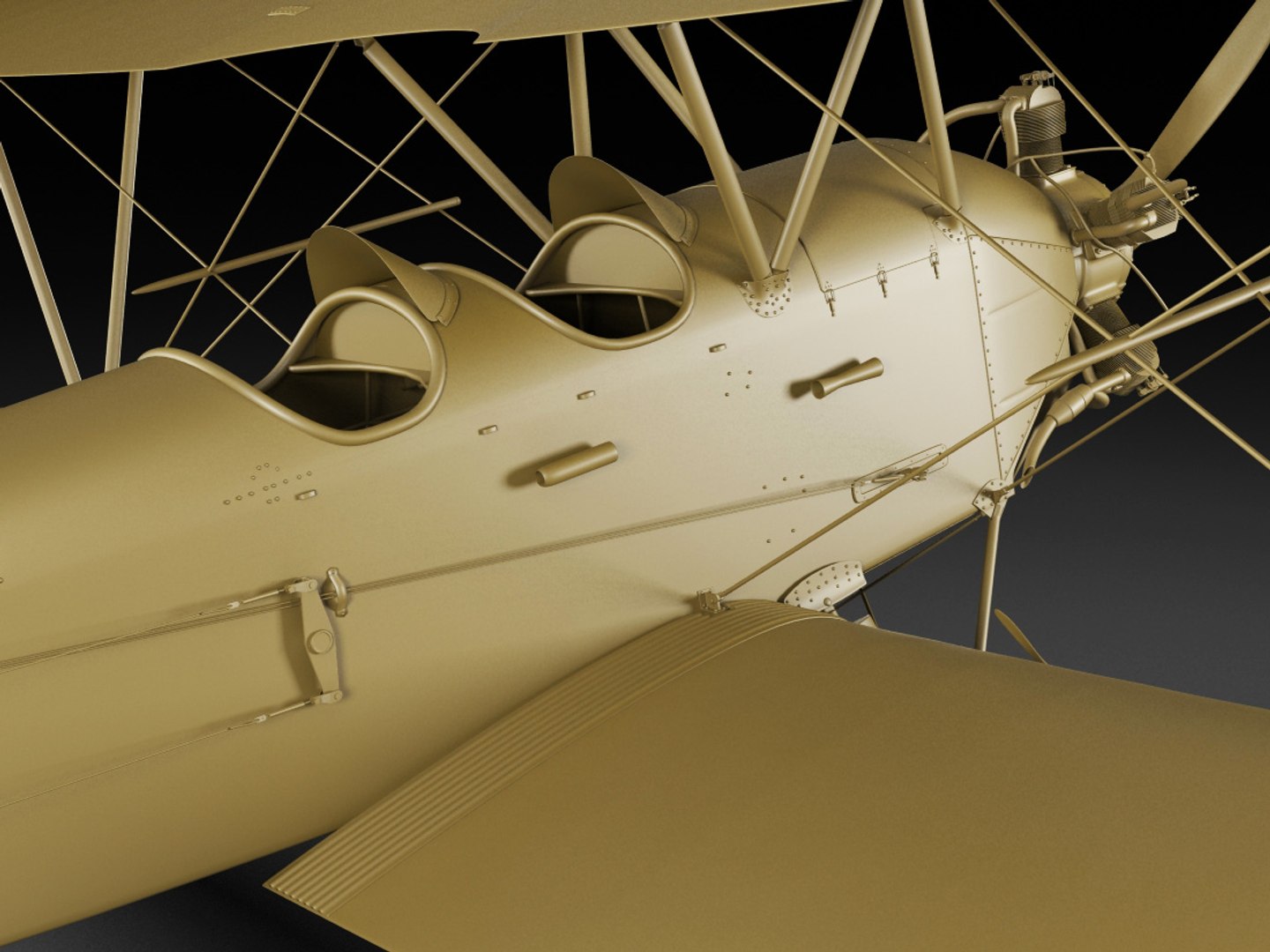 3d Model Of Polikarpov Po-2 Soviet Biplane