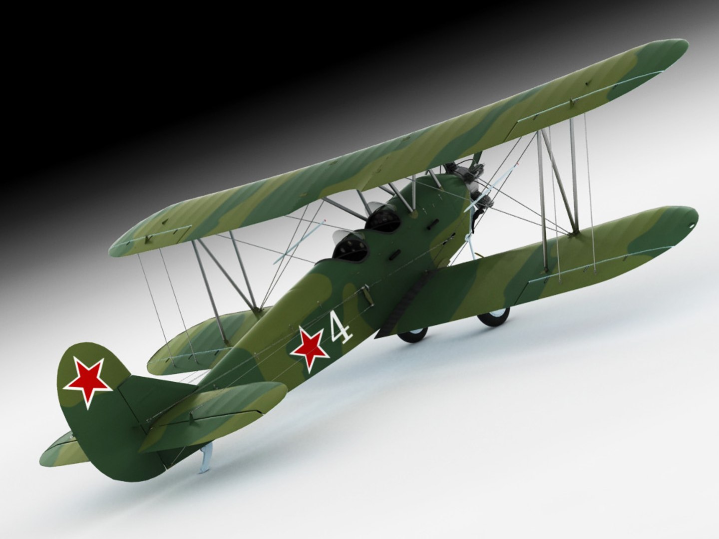 3d Model Of Polikarpov Po-2 Soviet Biplane