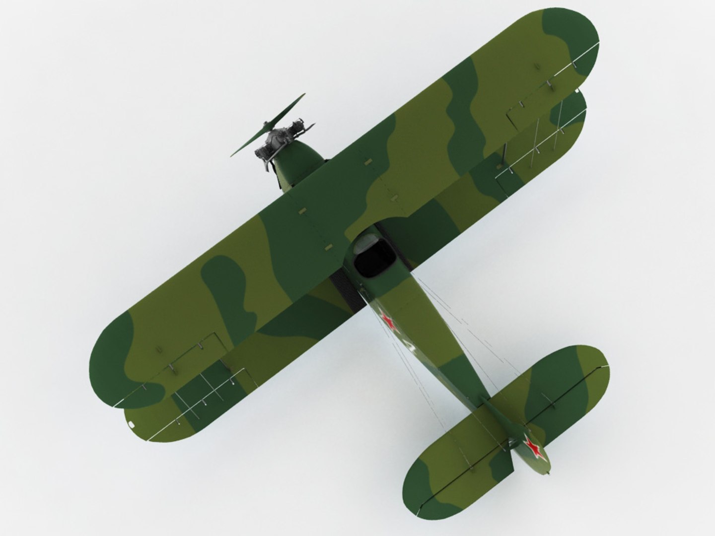3d Model Of Polikarpov Po-2 Soviet Biplane